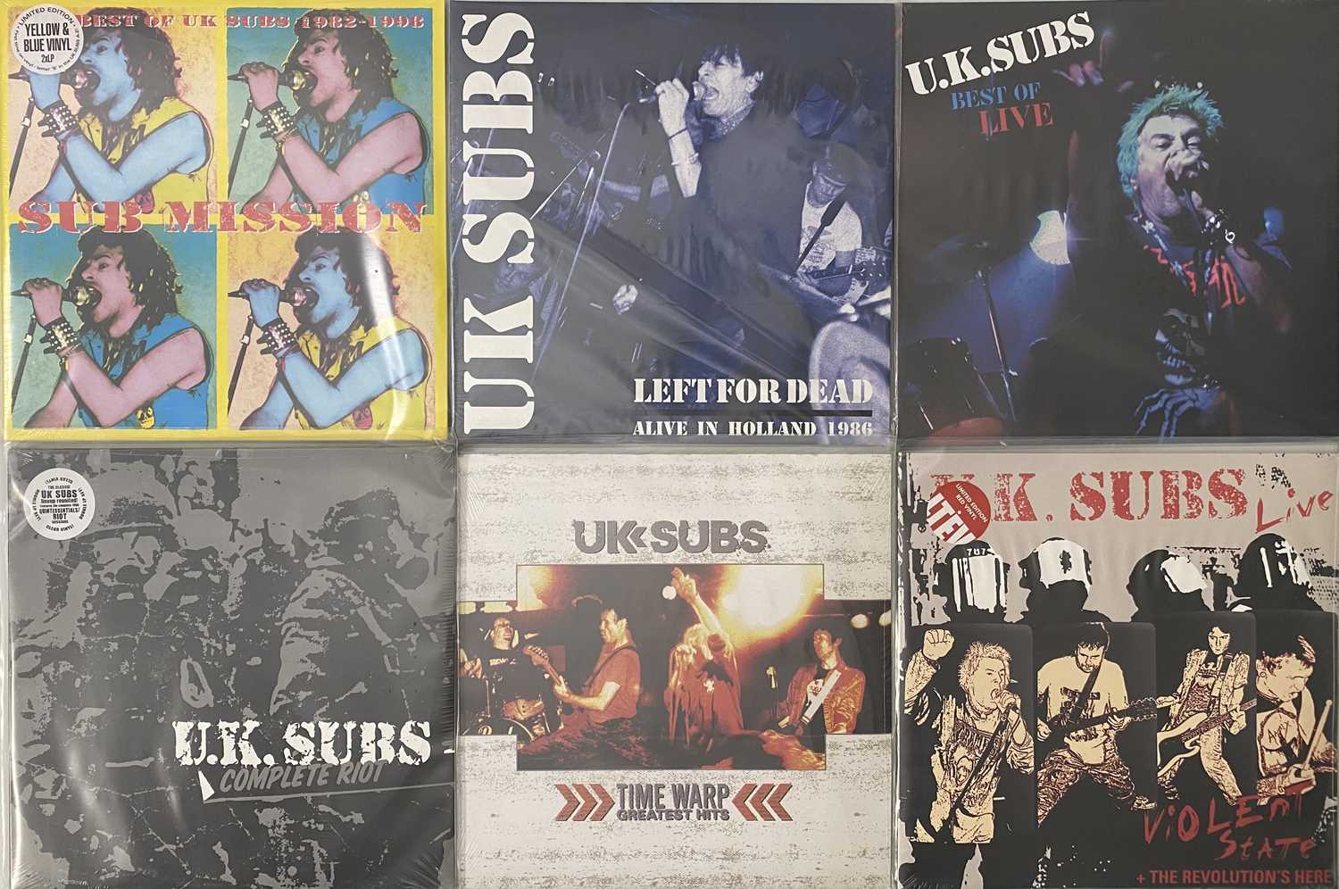 Lot 261 - UK SUBS - MODERN TITLES/ PRESSINGS LP