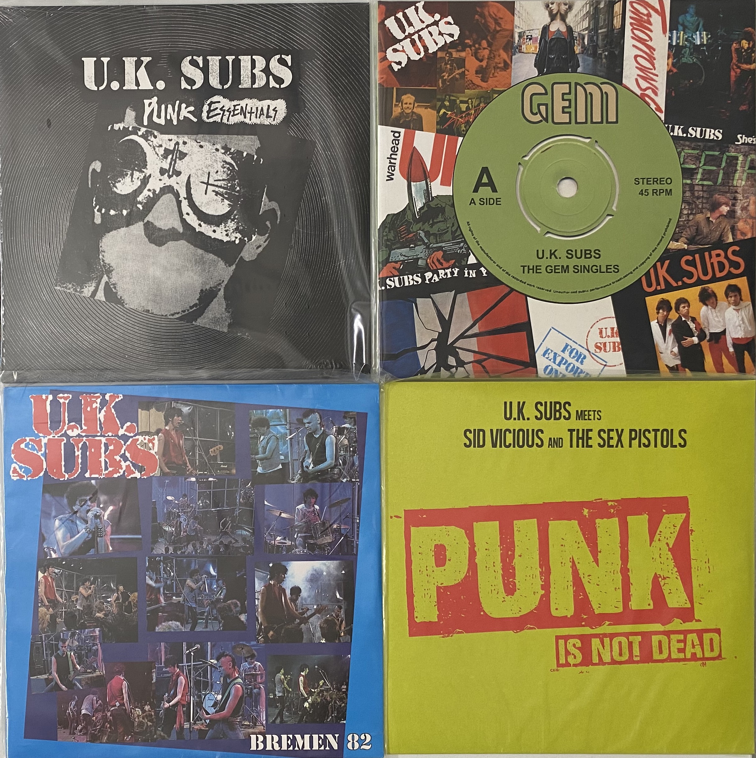Lot 261 - UK SUBS - MODERN TITLES/ PRESSINGS LP