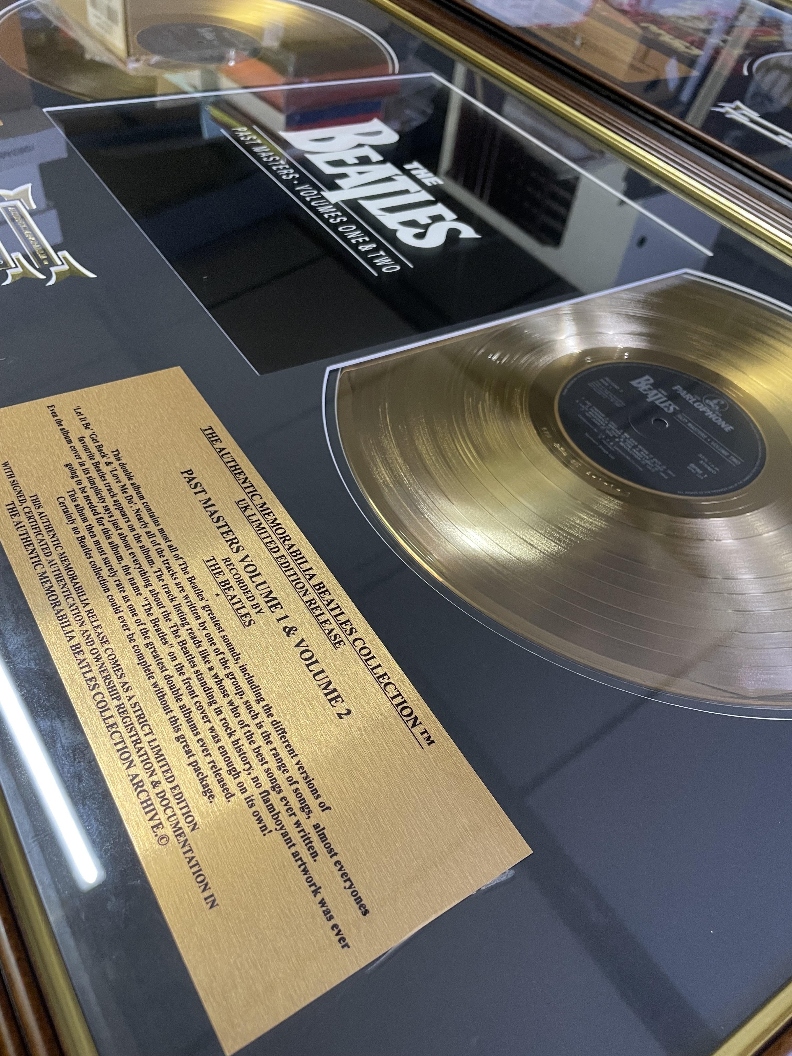 Lot 253 - THE BEATLES - LIMITED EDITION 'GOLD DISC'