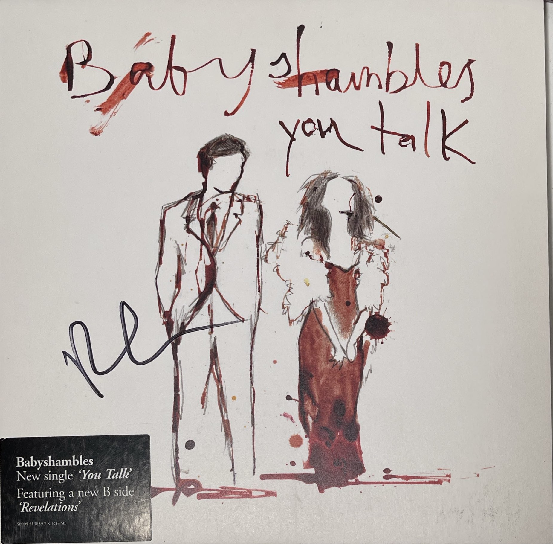 Lot 255 - BABYSHAMBLES / PETE DOHERTY SIGNED ITEMS.