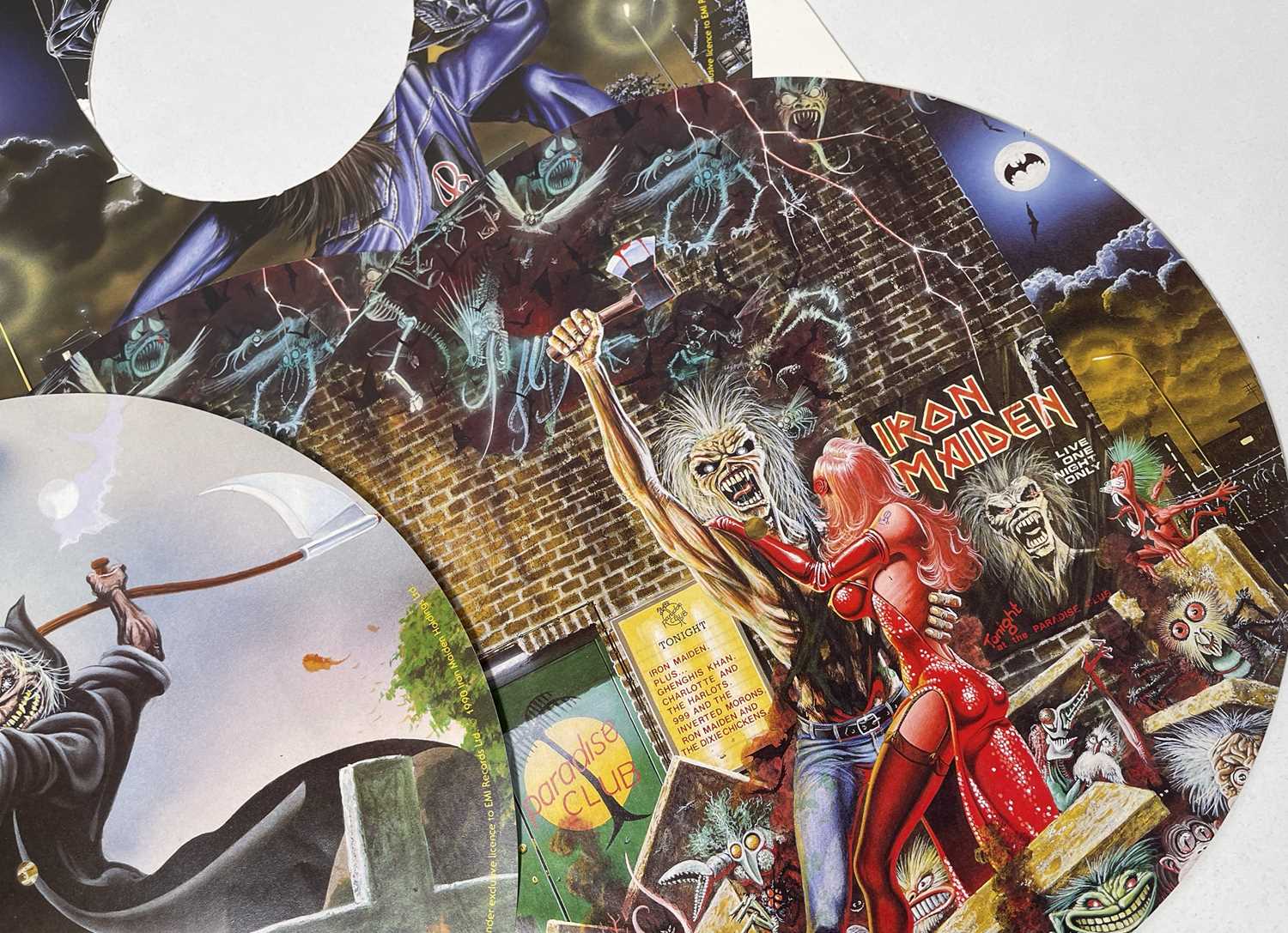 Lot 37 - IRON MAIDEN - PROOF ARTWORK DESIGNS.