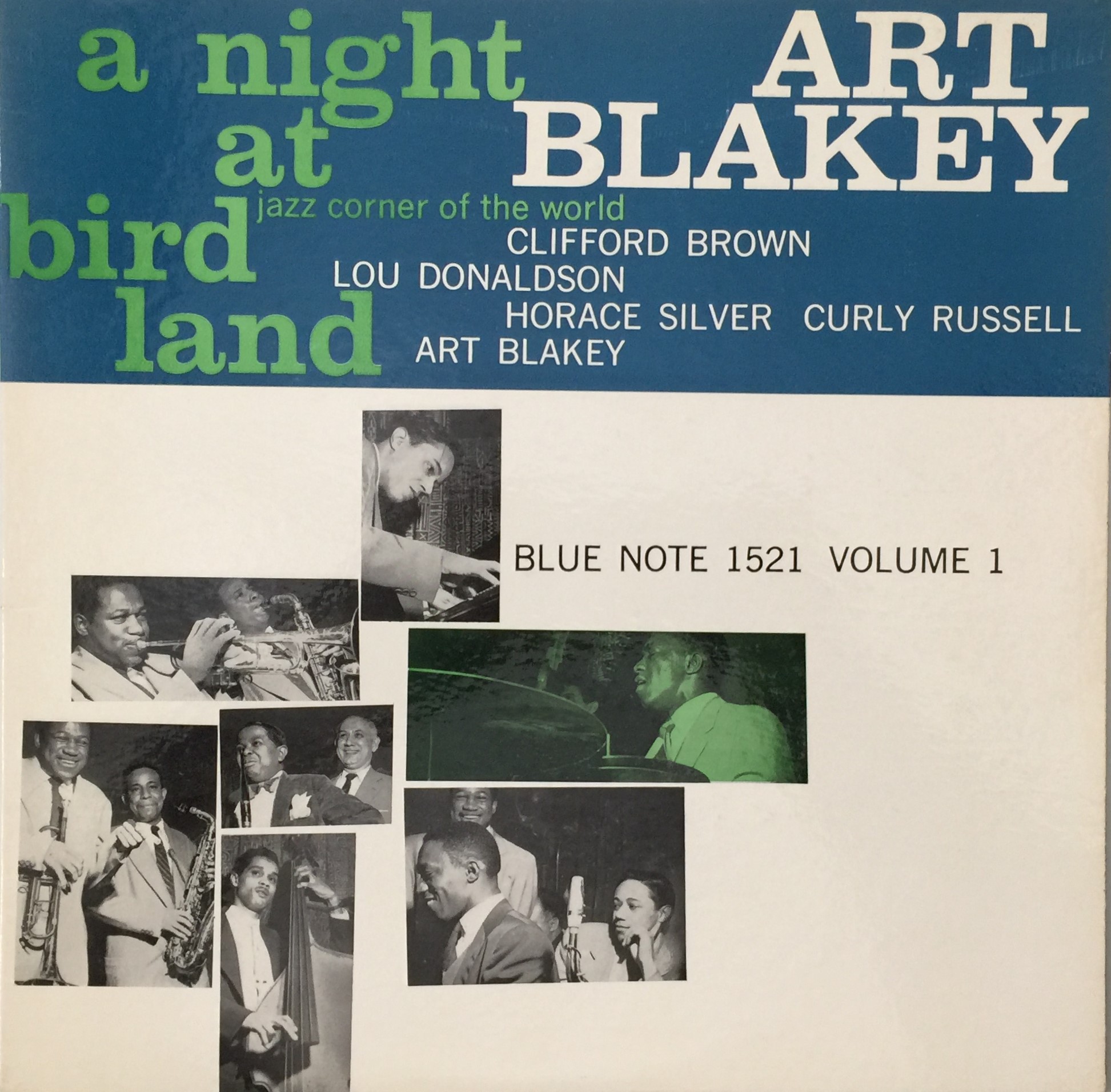 Lot 163 - ART BLAKEY - A NIGHT AT BIRDLAND LP (BLUE