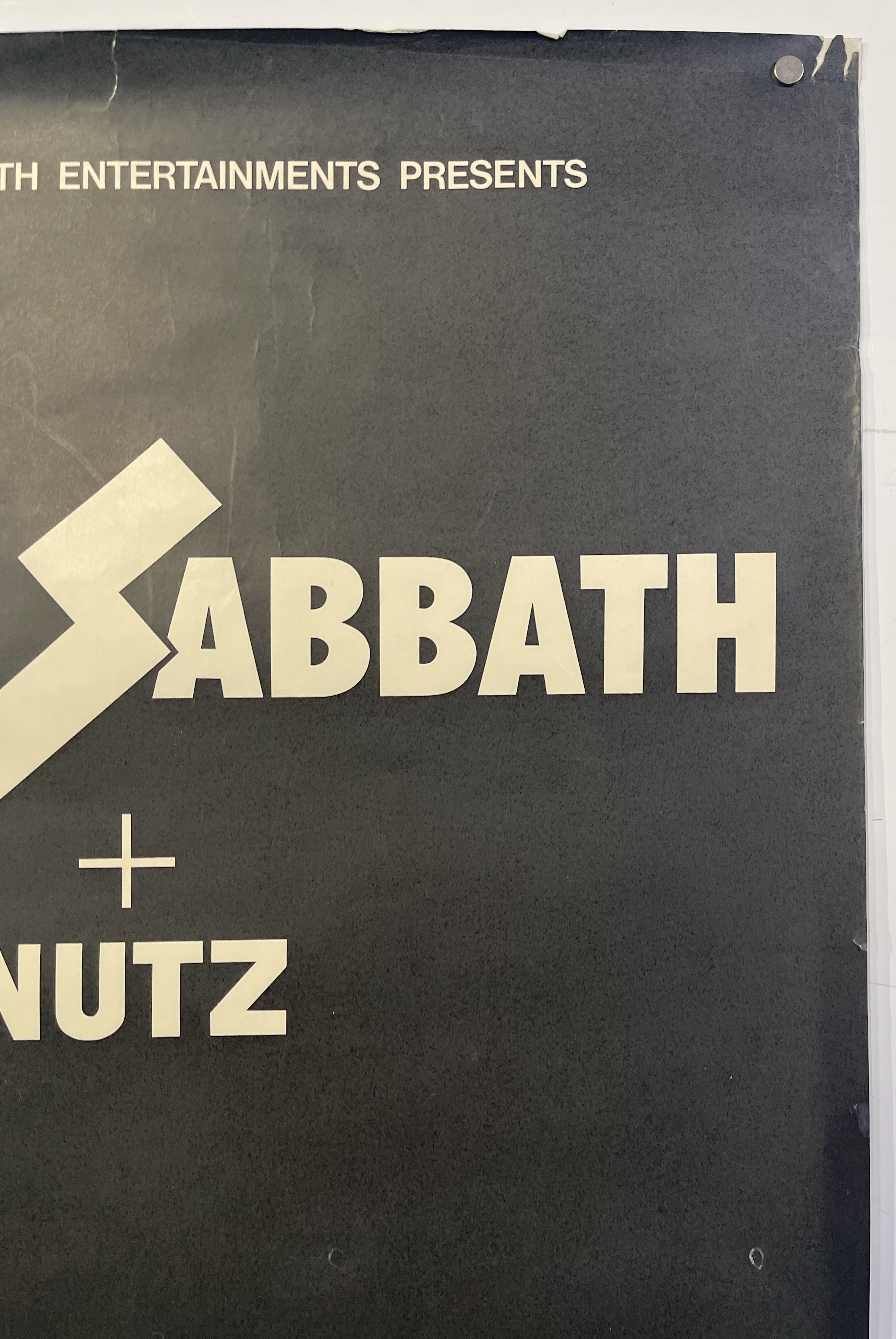 Lot 73 - BLACK SABBATH / NUTZ - ORIGINAL 1977 CONCERT