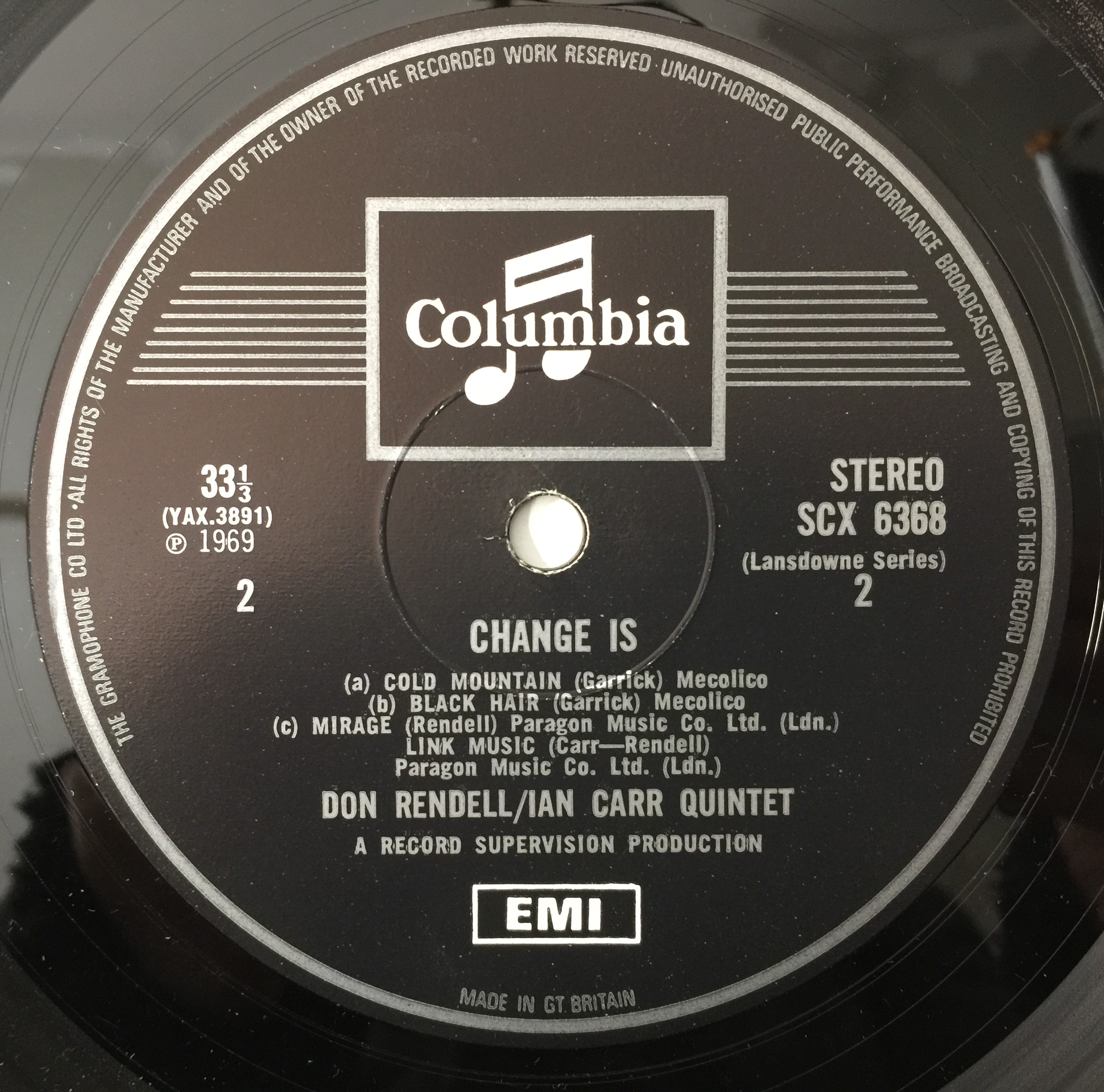 Lot 212 - THE DON RENDELL/ IAN CARR QUINTET - CHANGE