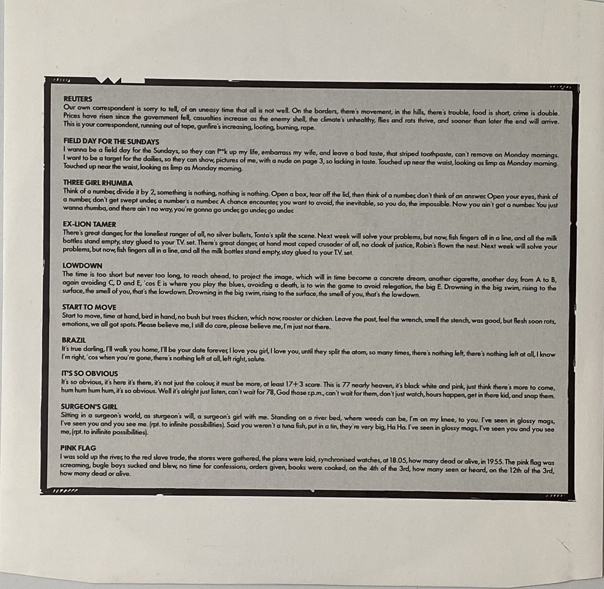 Lot 318 - WIRE - LP RARITIES PACK