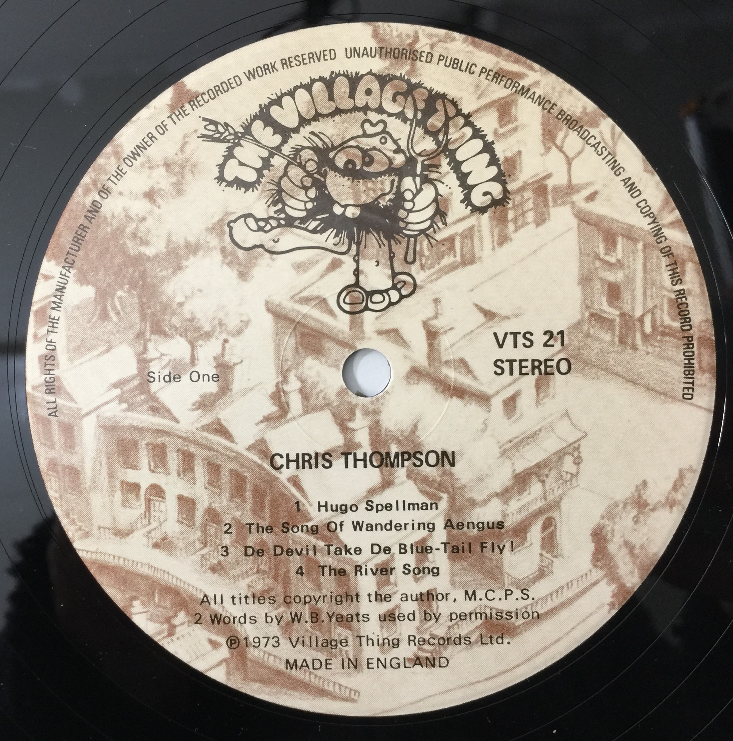 Lot 323 - CHRIS THOMPSON - CHRIS THOMPSON LP (ORIGINAL