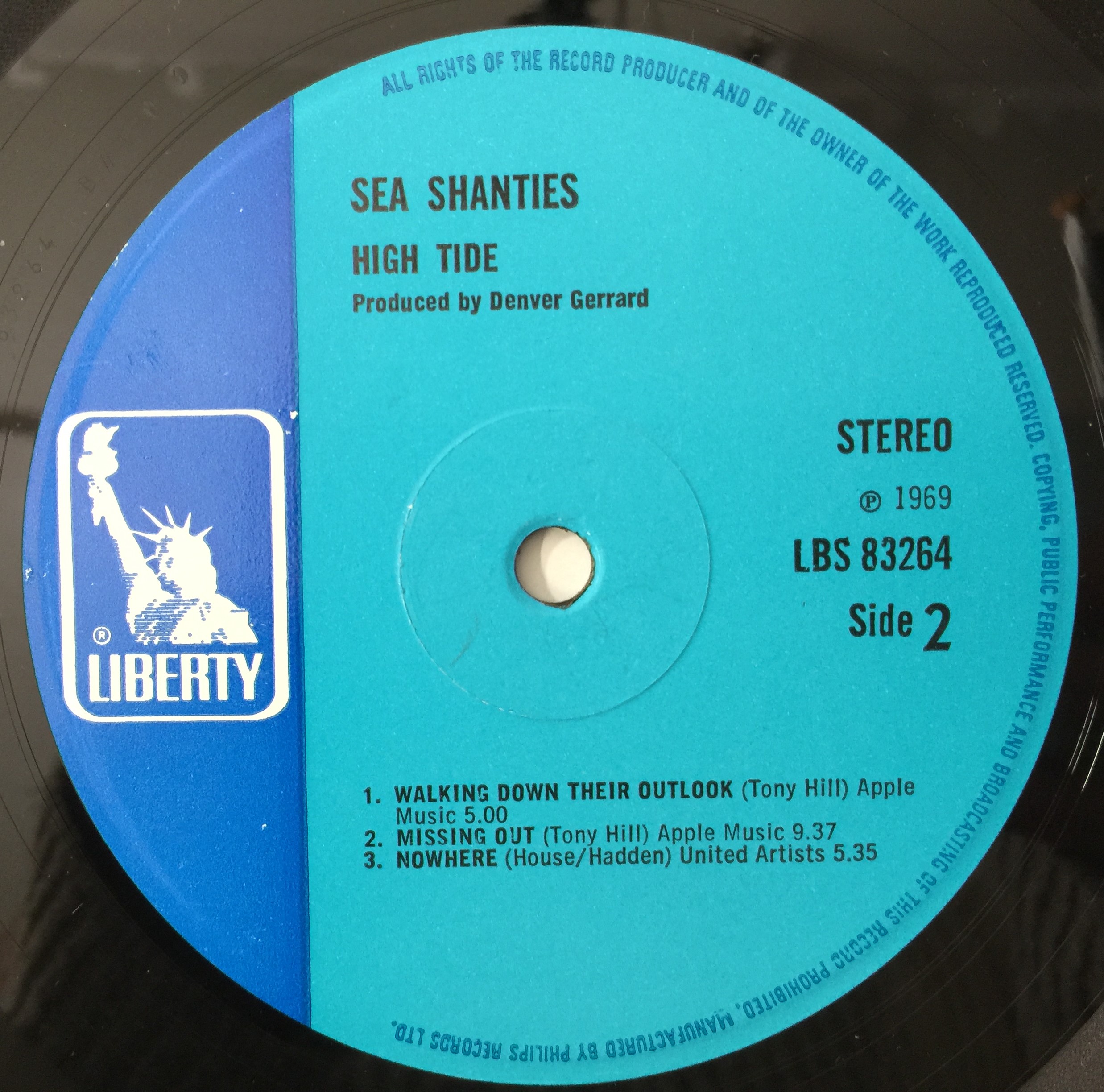 Lot 342 - HIGH TIDE - SEA SHANTIES LP (ORIGINAL UK