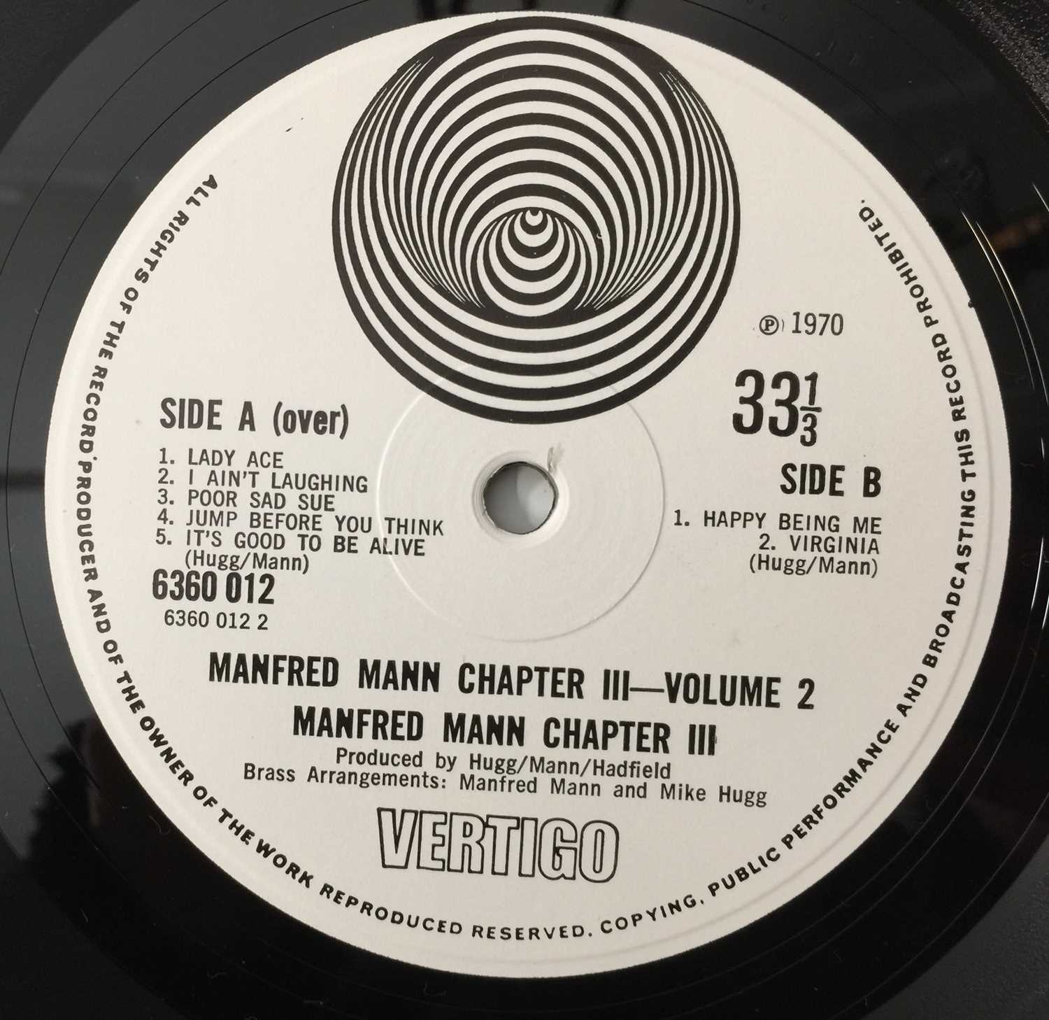 Lot 346 - MANFRED MANN CHAPTER THREE - LP PACK