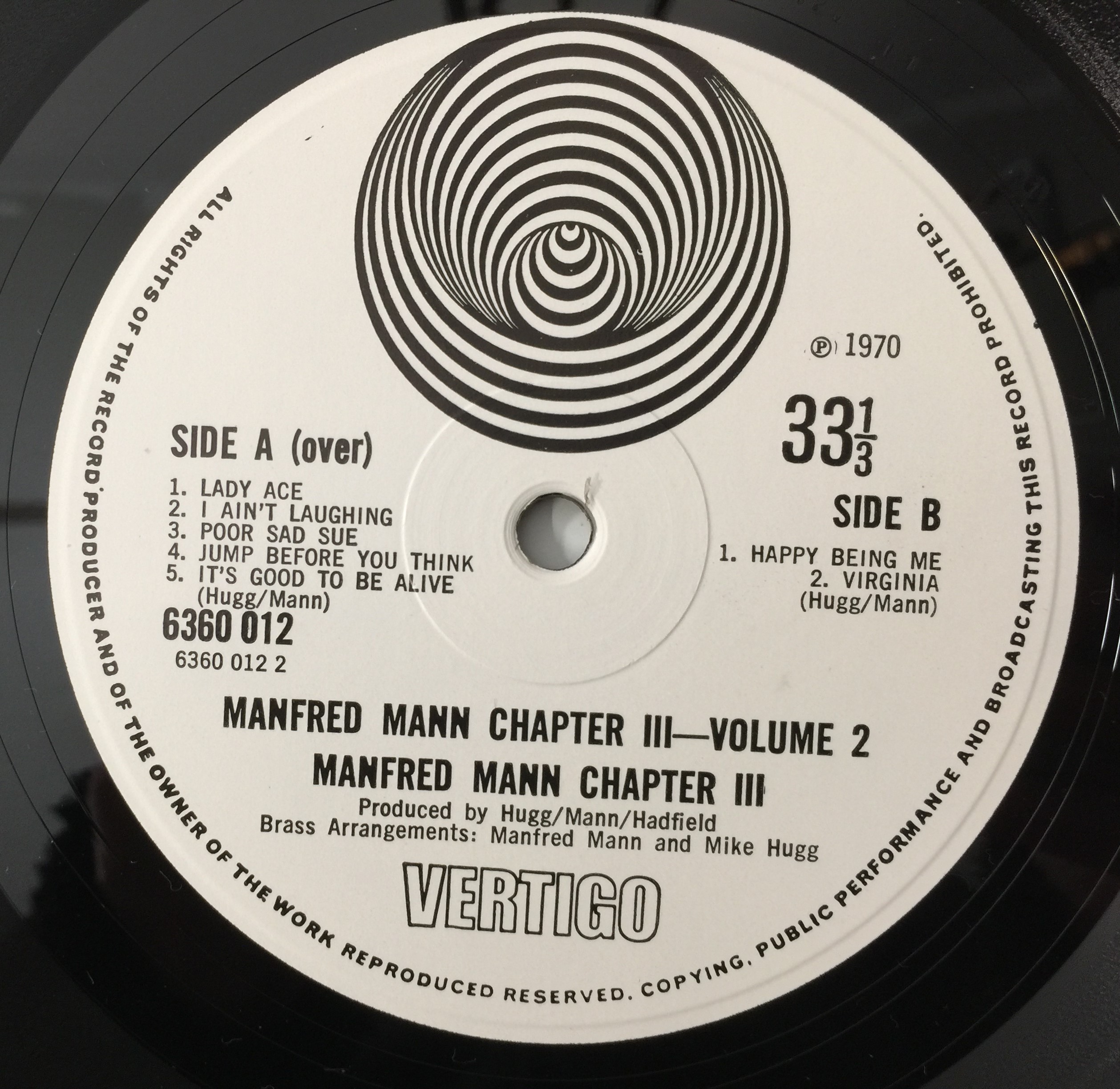 Lot 346 - MANFRED MANN CHAPTER THREE - LP PACK
