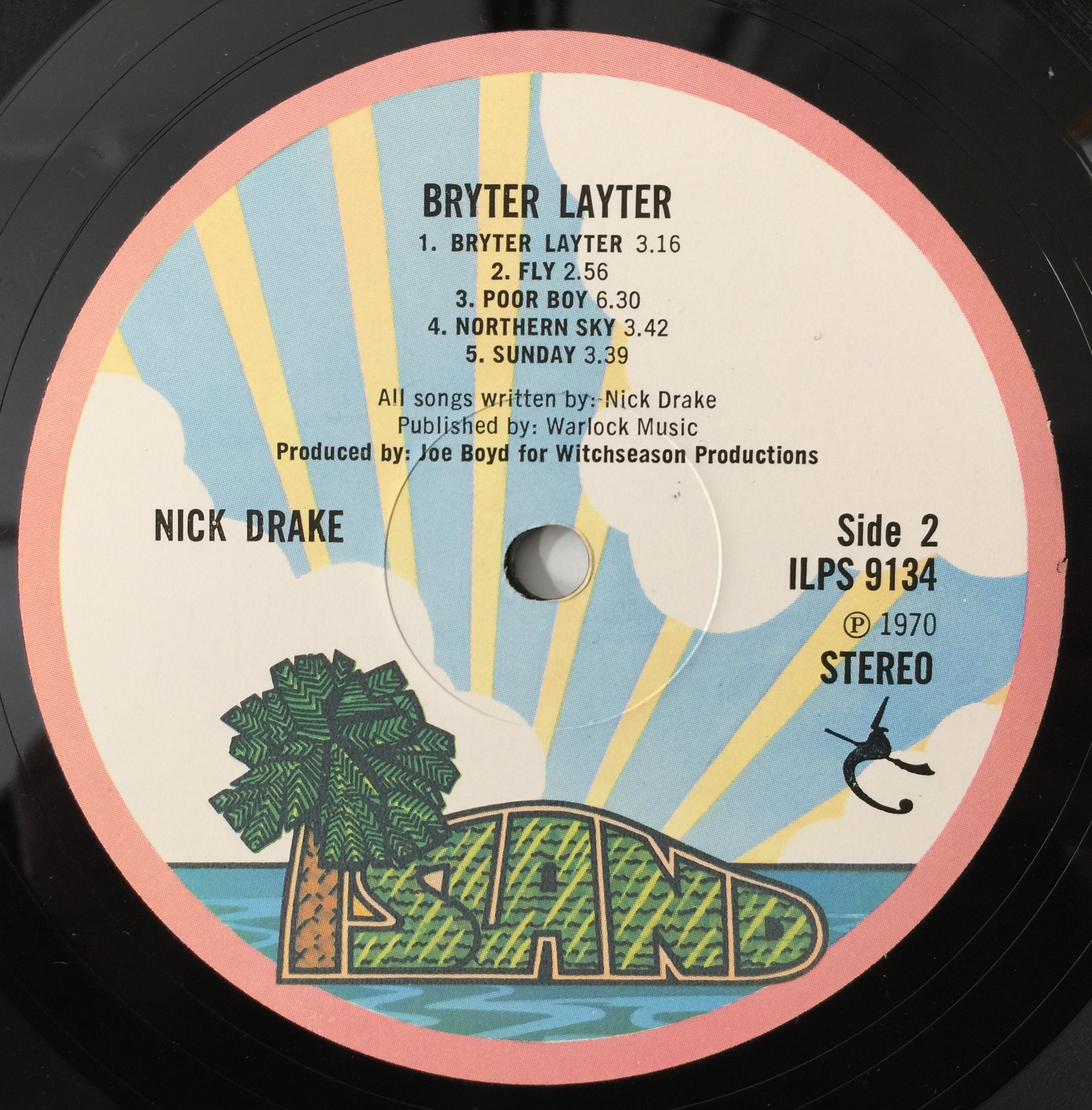 Lot 21 - NICK DRAKE - BRYTER LAYTER LP (ORIGINAL UK