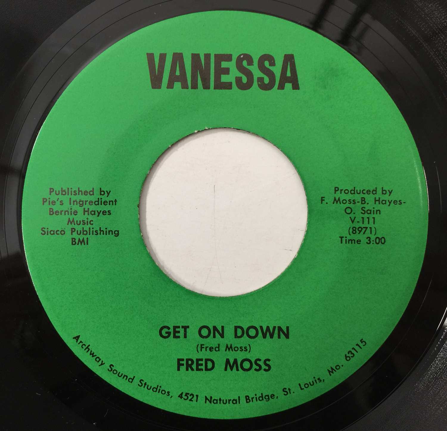 Lot 63 - FRED MOSS - I'LL ALWAYS LOVE YOU/ GET ON DOWN