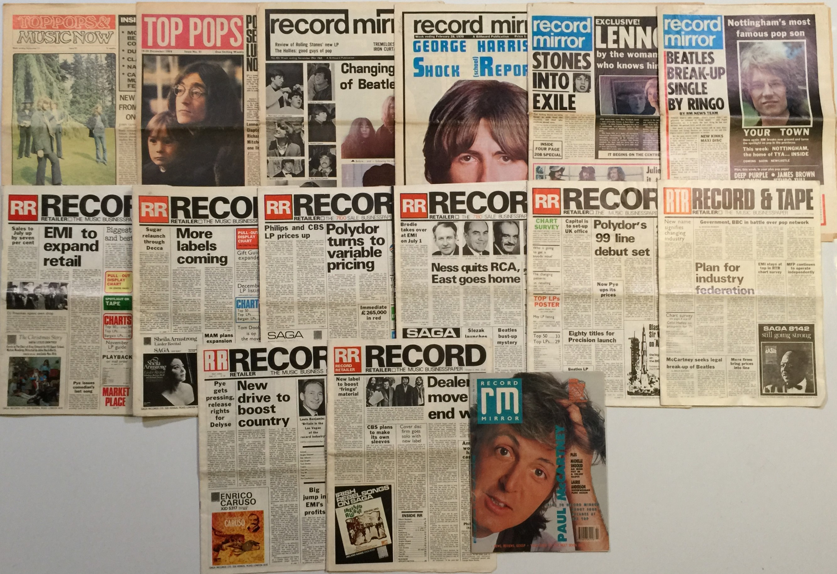 Lot 71 - DISC / RECORD MIRROR / RECORD RETAILER