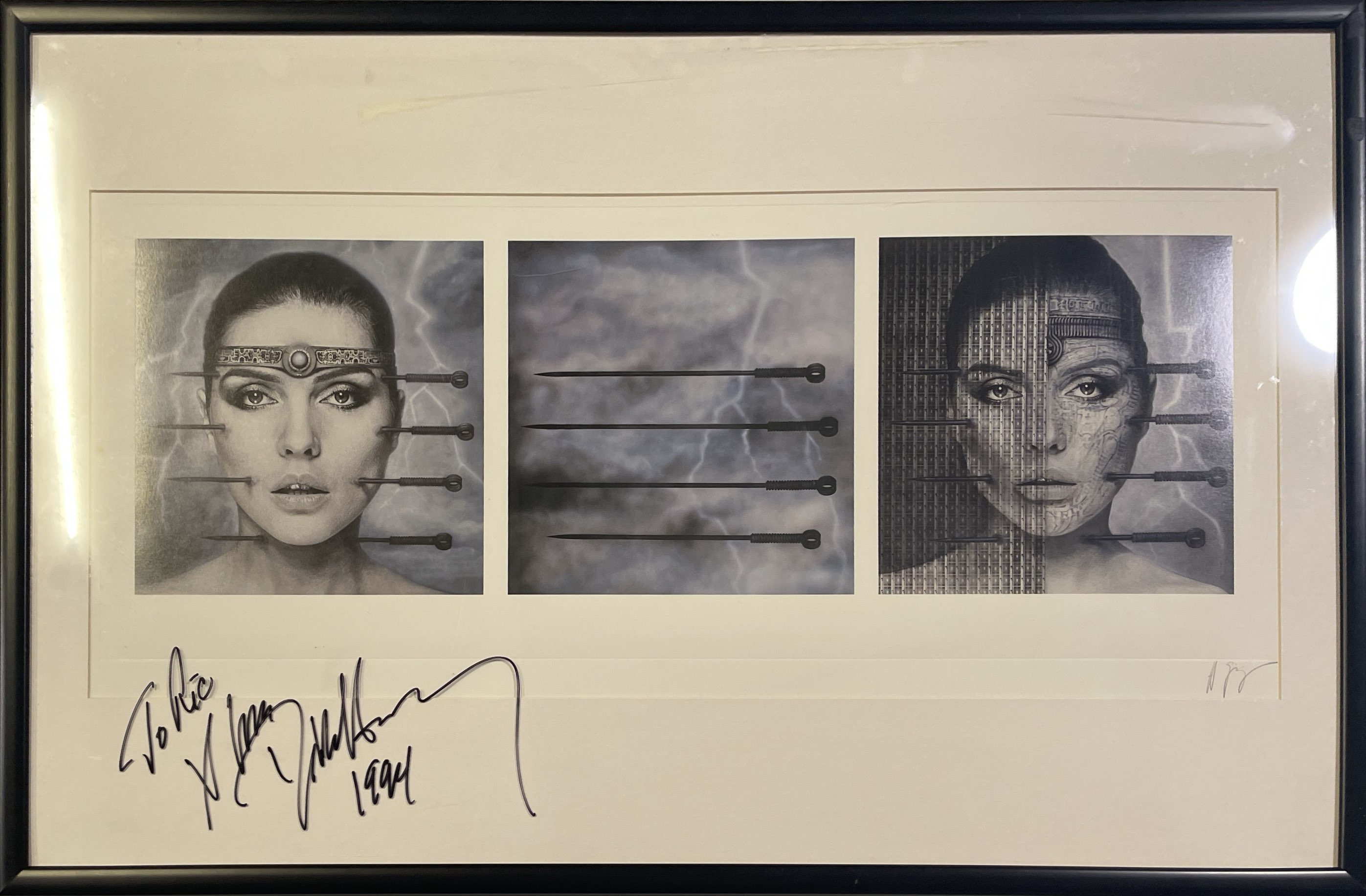 Lot 258 - DEBBIE HARRY - A PRINT SIGNED BY DEBBIE