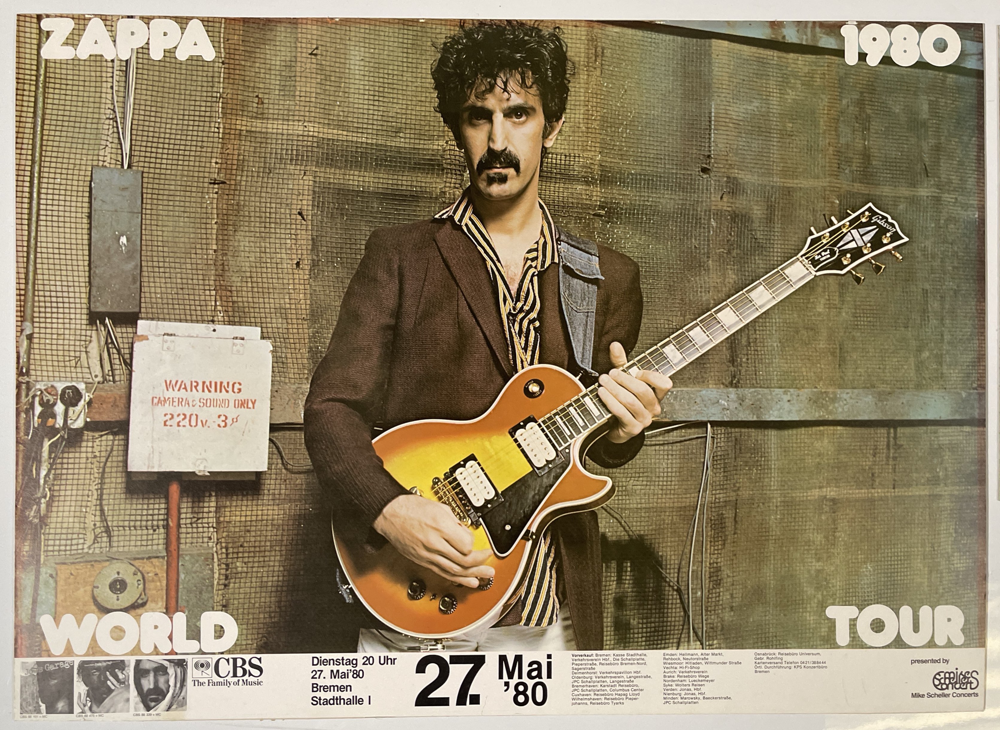 Lot 182 - FRANK ZAPPA - POSTER AND SHOP DISPLAY.