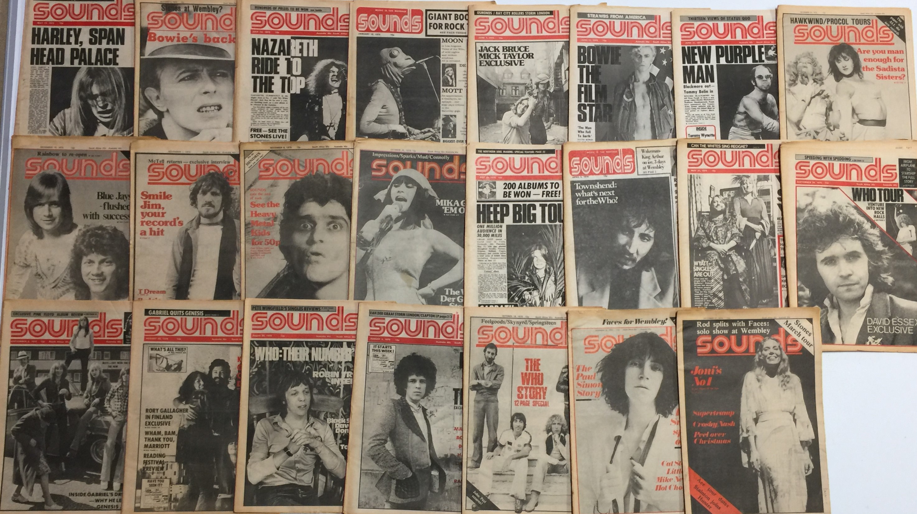 Lot 73 - SOUNDS MAGAZINE - 1975.