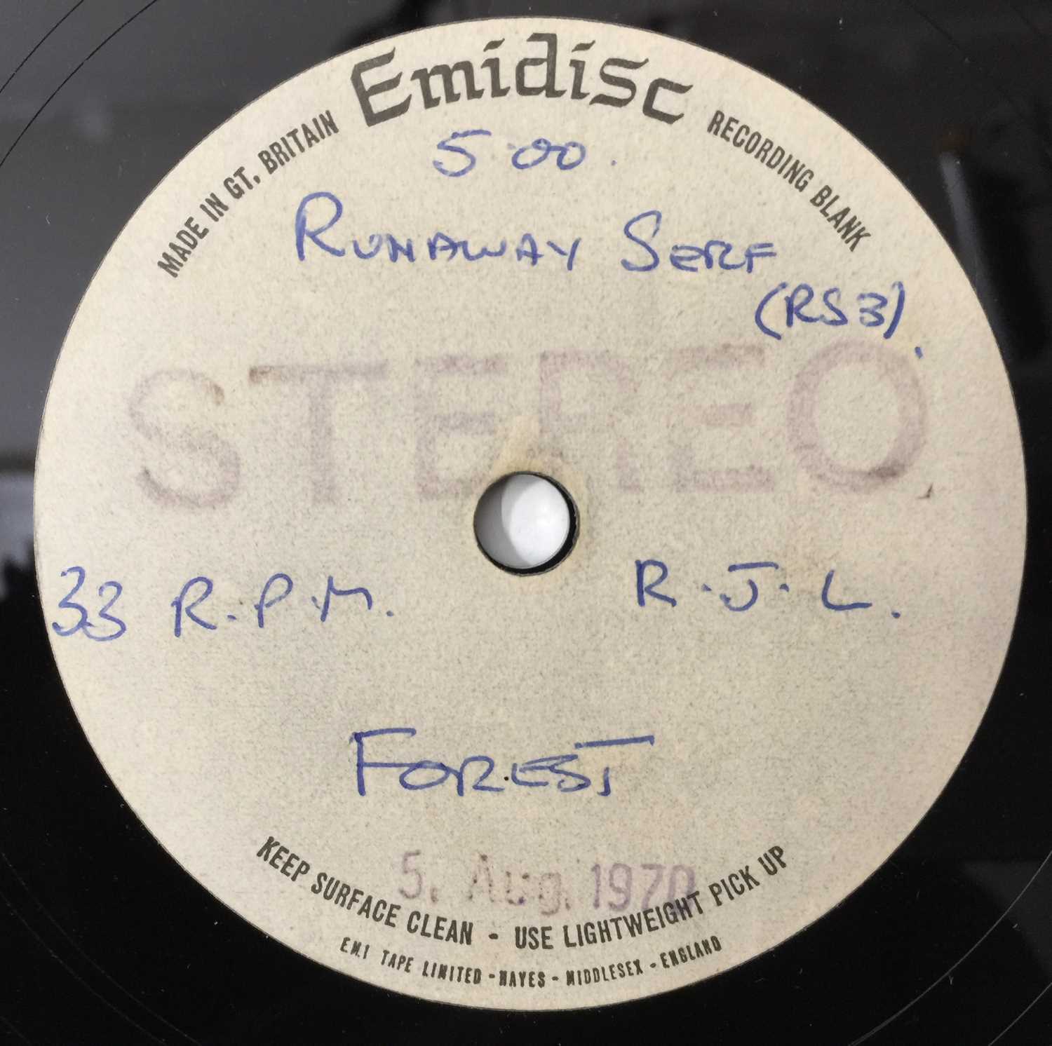 Lot 54 - FOREST - RUNAWAY SERF 10" ACETATE