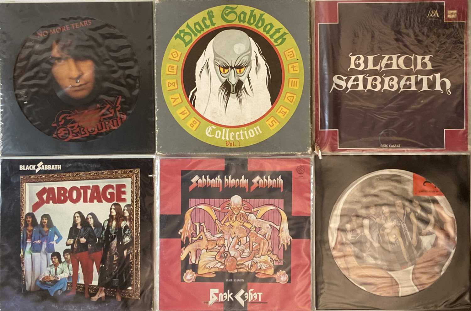 Lot 975 - Black Sabbath/ Ozzy/ Dio - LP & 12" Singles