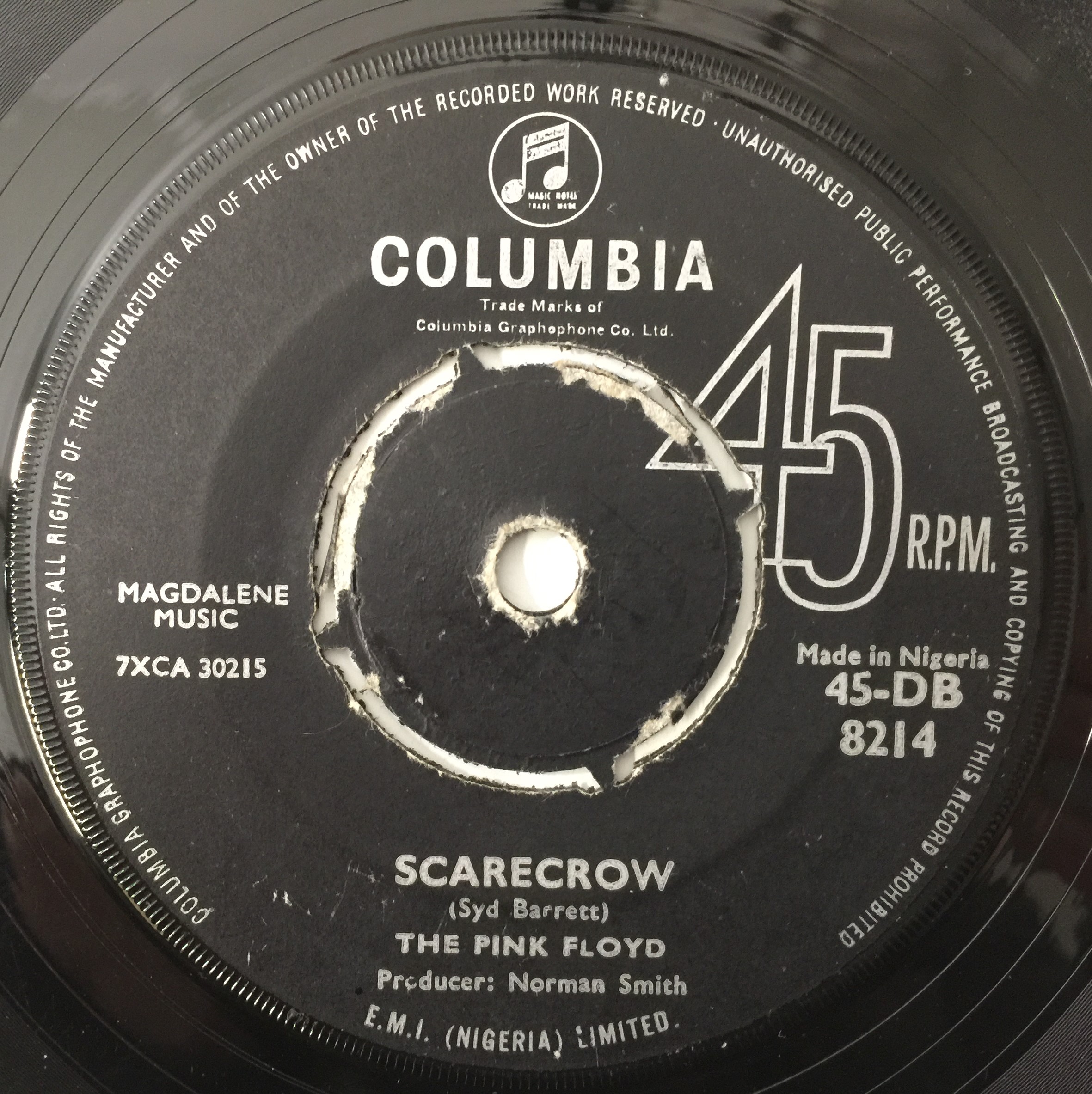 Lot 63 - THE PINK FLOYD - SEE EMILY PLAY/ SCARECROW 7"