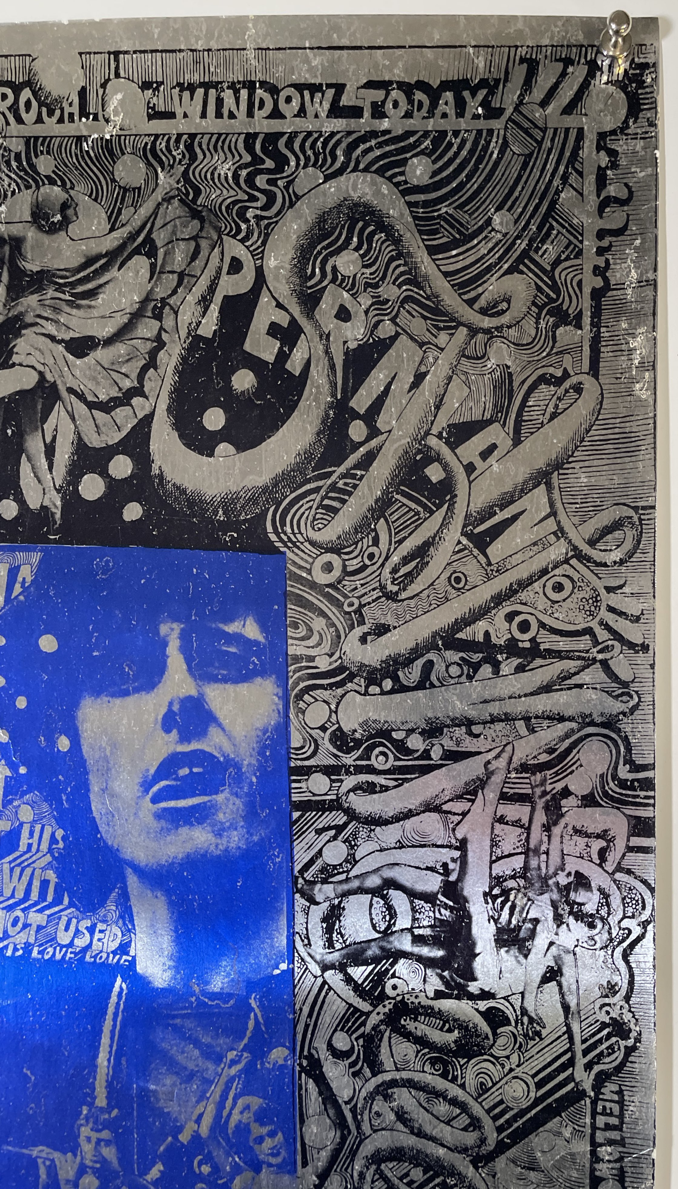 Lot 148 - MARTIN SHARP - BIG O - DONOVAN SILVER FOIL