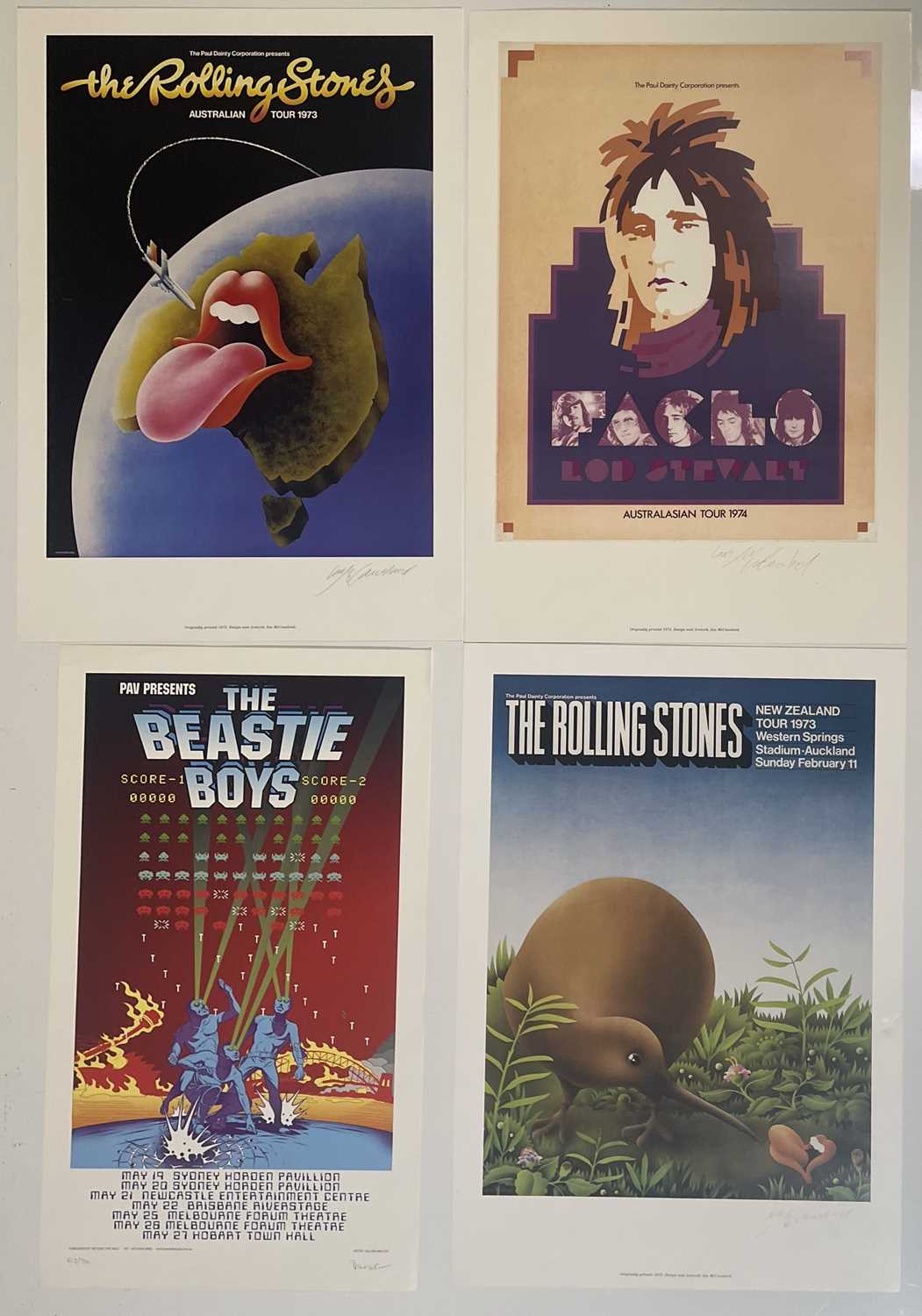 Lot 21600152 - AUSTRALIAN TOUR POSTERS - INDIE / ROCK
