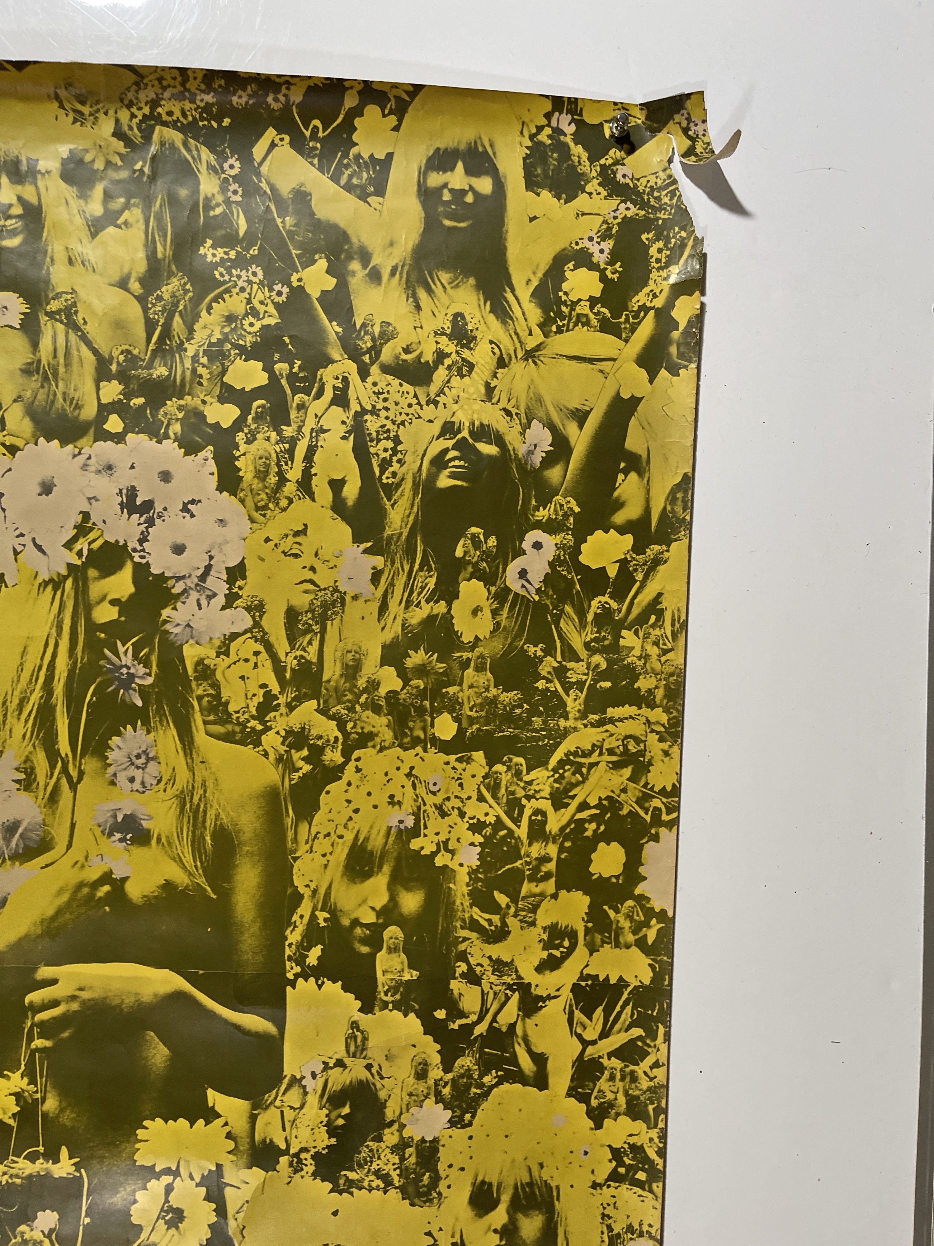 Lot 153 - OZ MAGAZINE POSTERS INC 'PLANT A FLOWER'.