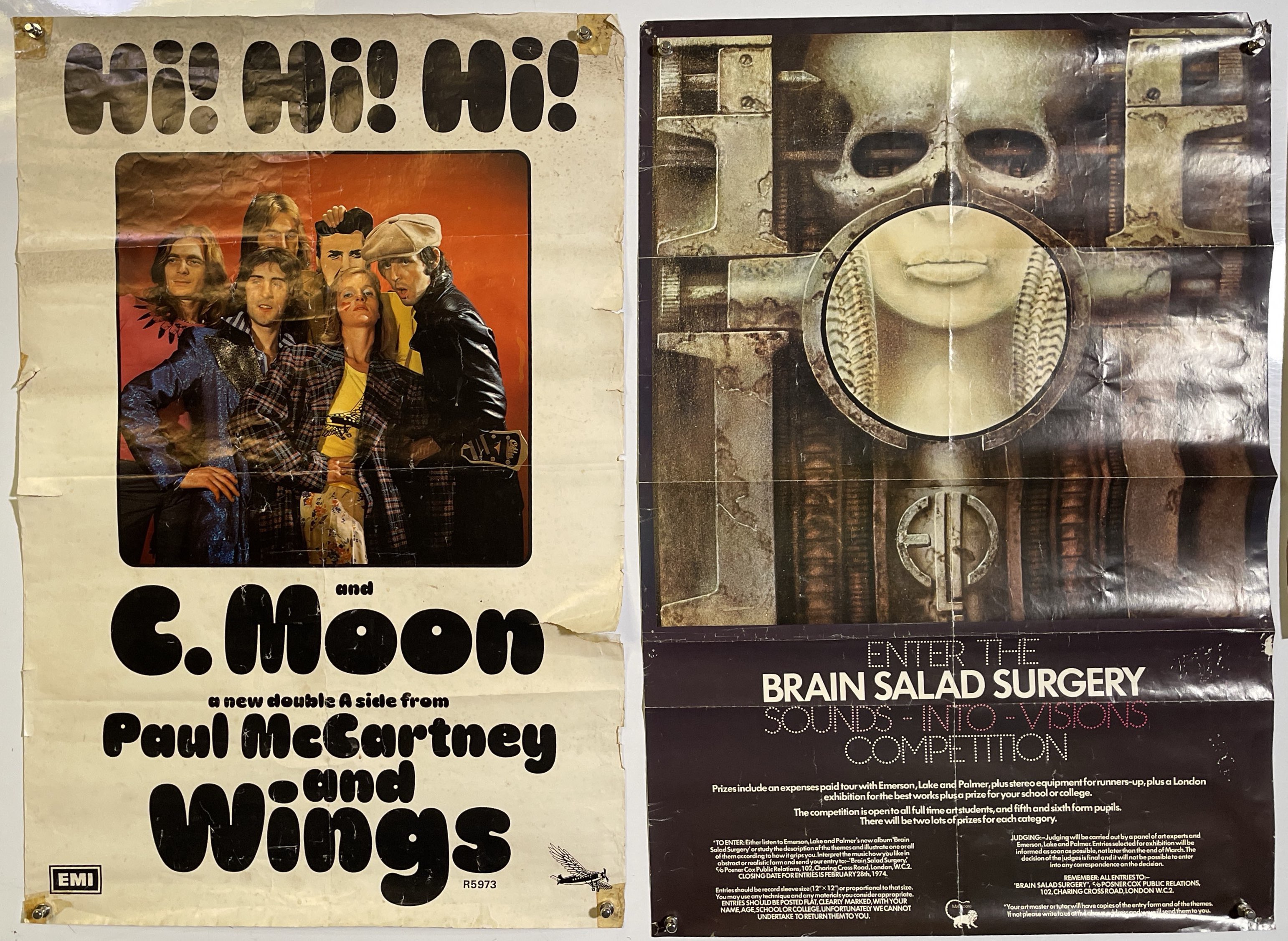 Lot 156 - POSTER COLLECTION C 1970S INC PAUL MCCARTNEY