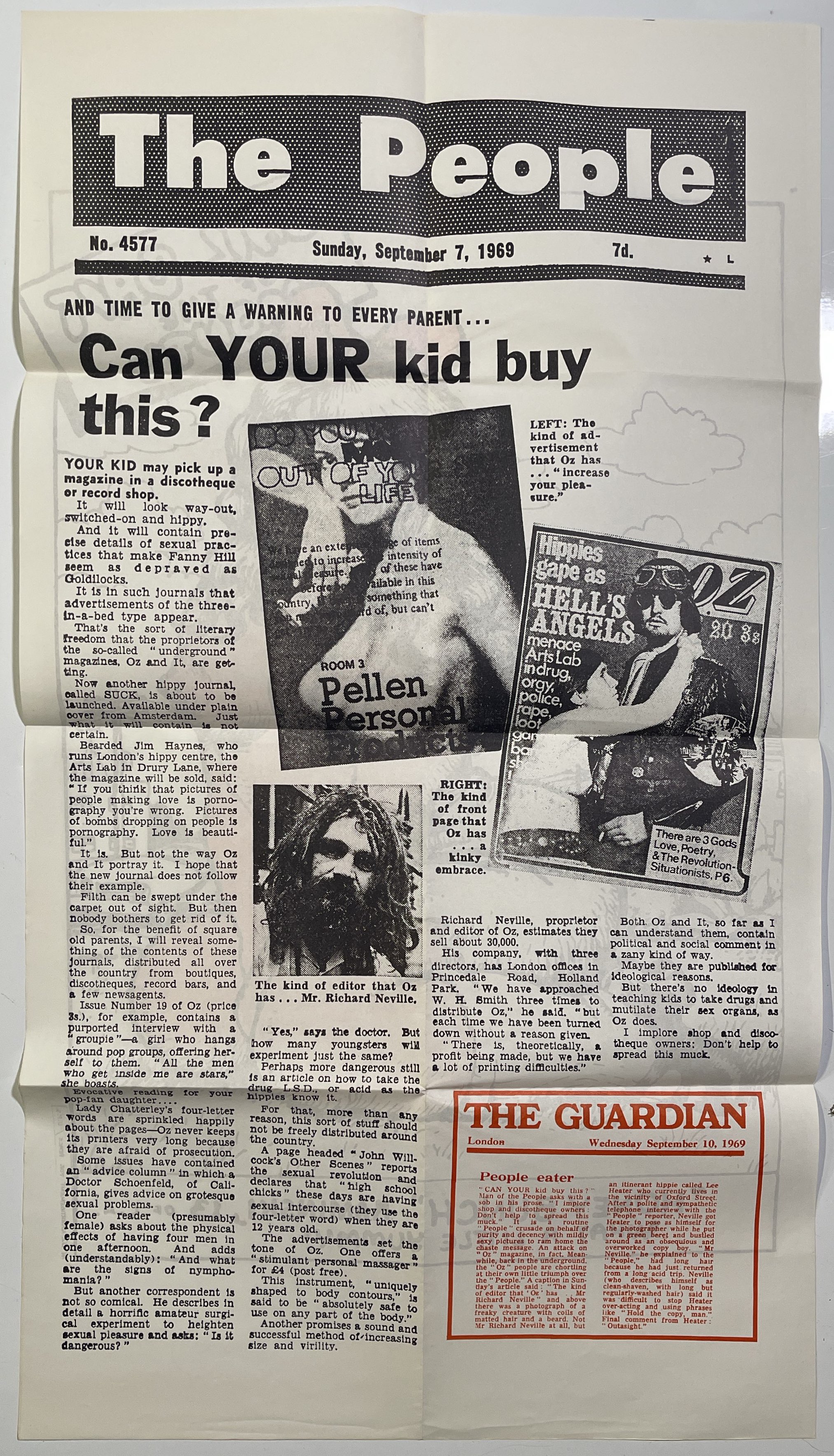 Lot 33 - OZ MAGAZINE - 14 ISSUES / POSTERS.