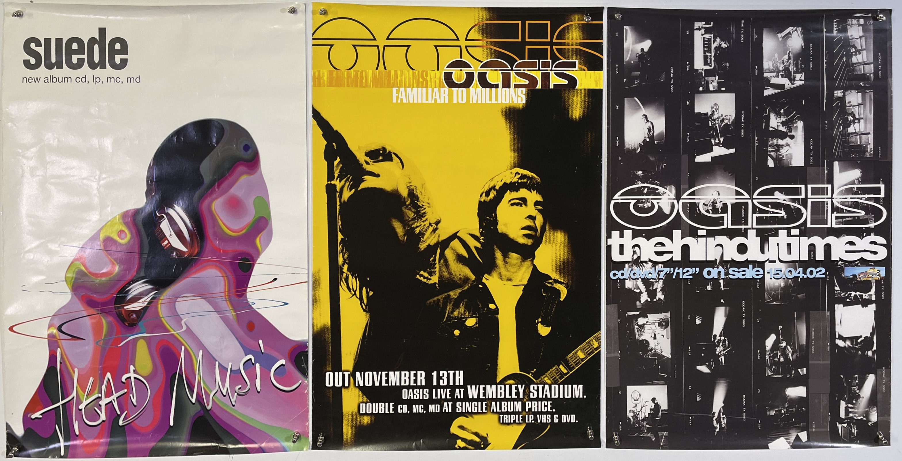 Lot 157 - ASSORTED MUSIC POSTERS INC OASIS.