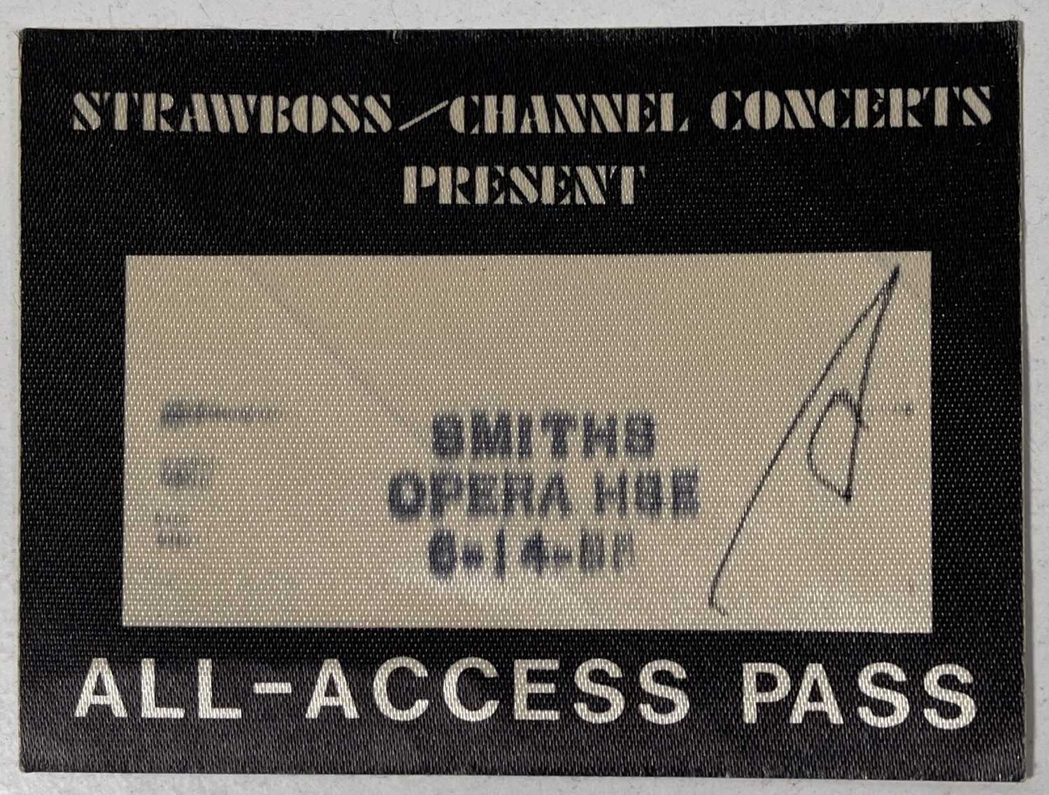 Lot 439 - THE SMITHS - AAA PASS FROM OPERA HOUSE,