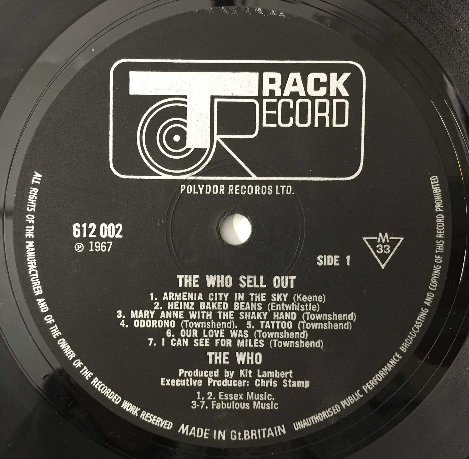 Lot 70 - THE WHO - THE WHO SELL OUT LP (UK ORIGINAL