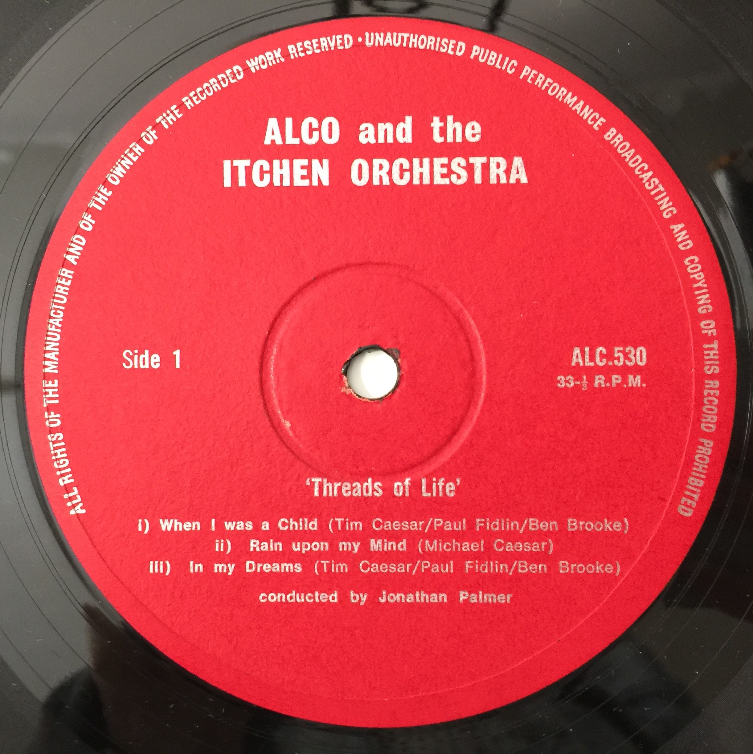 Lot 72 - ALCO - THREADS OF LIFE LP (ORIGINAL UK