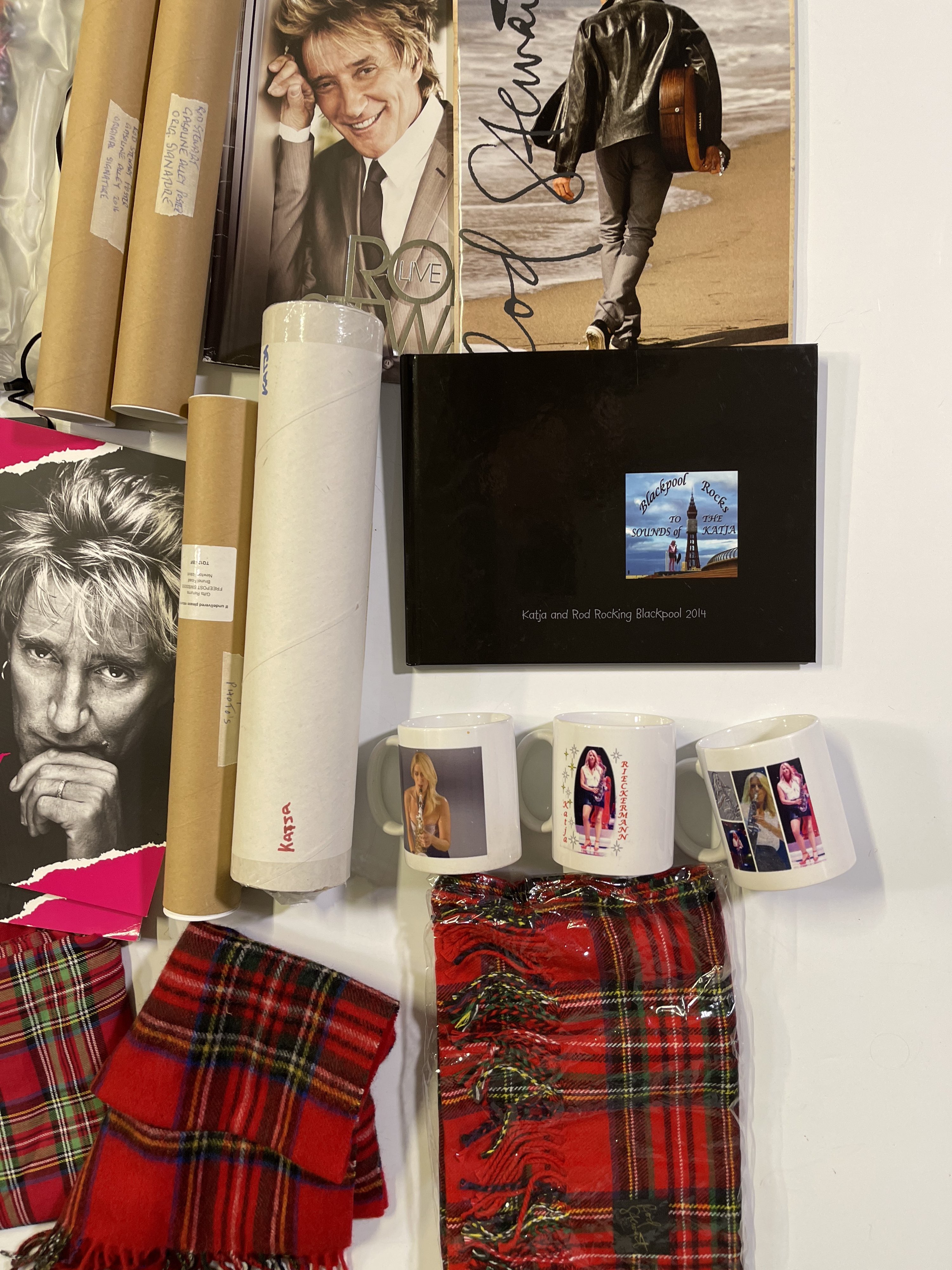 Lot 305 - ROD STEWART / KATJA RIECKERMANN MEMORABILIA.