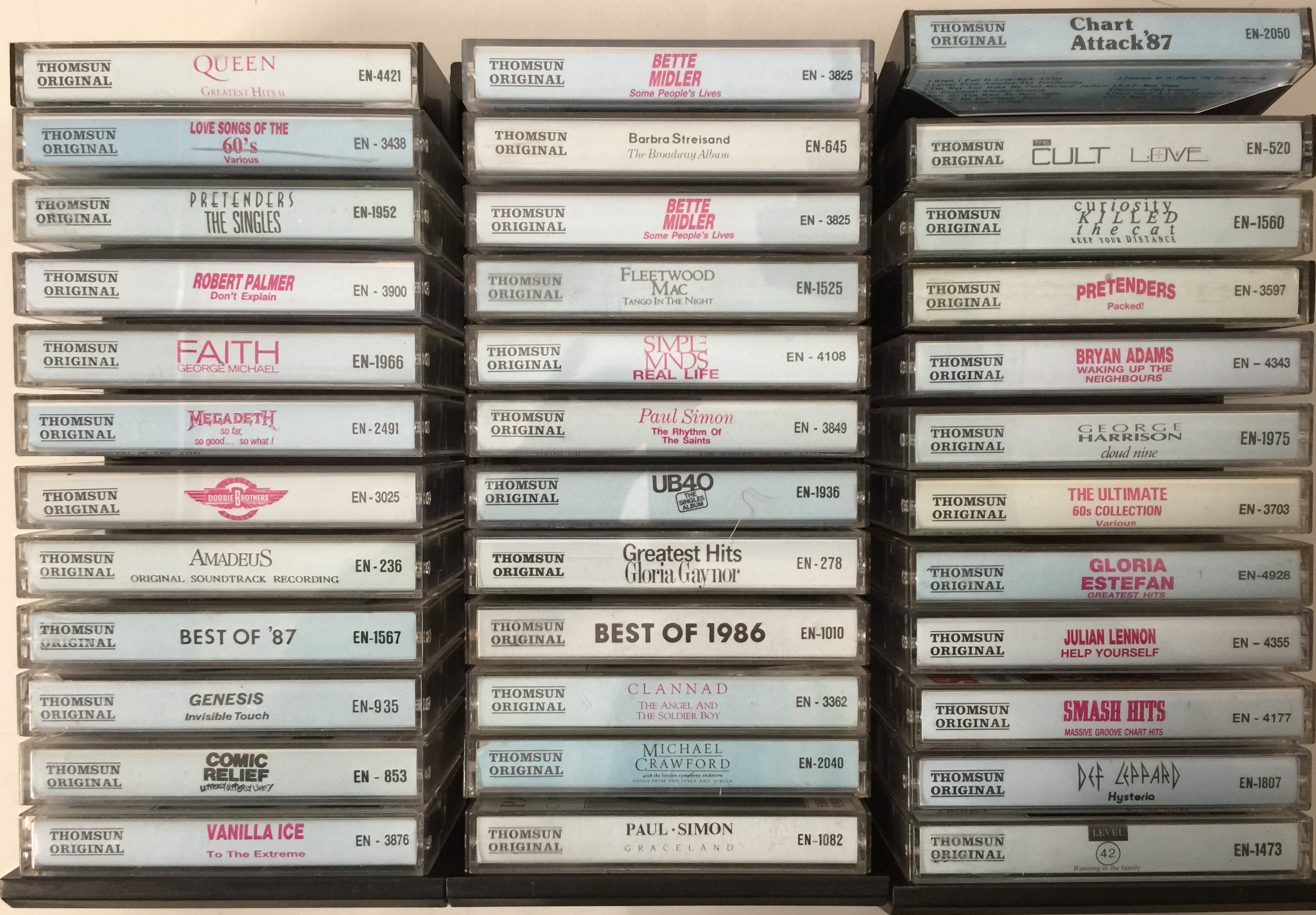 Lot 798 - ROCK & POP CASSETTE COLLECTION (THOMSUN