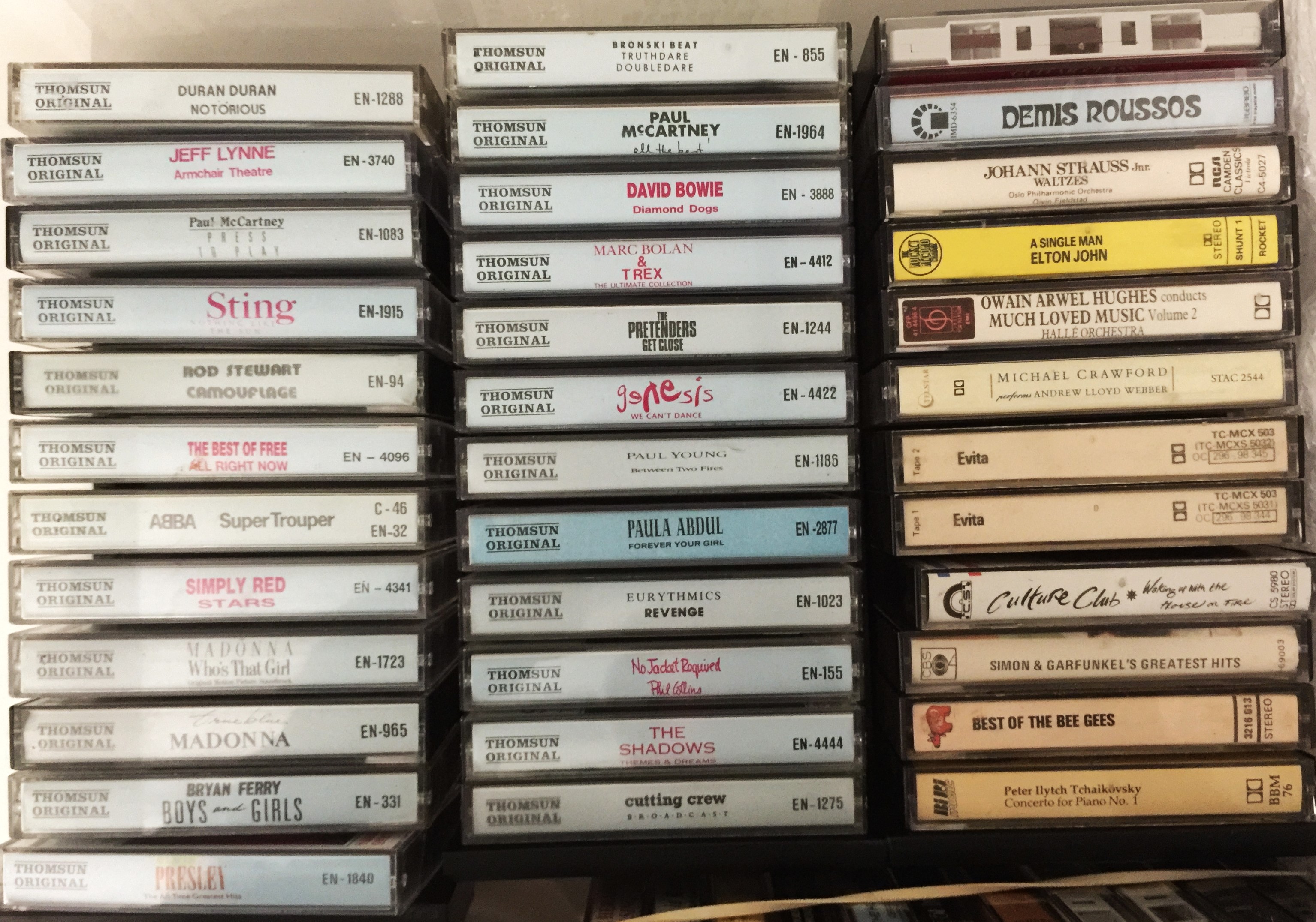 Lot 798 - ROCK & POP CASSETTE COLLECTION (THOMSUN