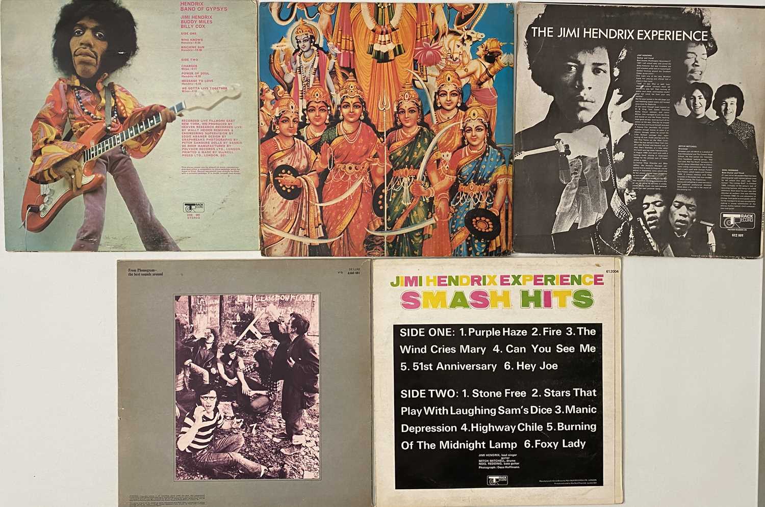 Lot 852 - JIM HENDRIX/ ALEX HARVEY BAND - LP PACK