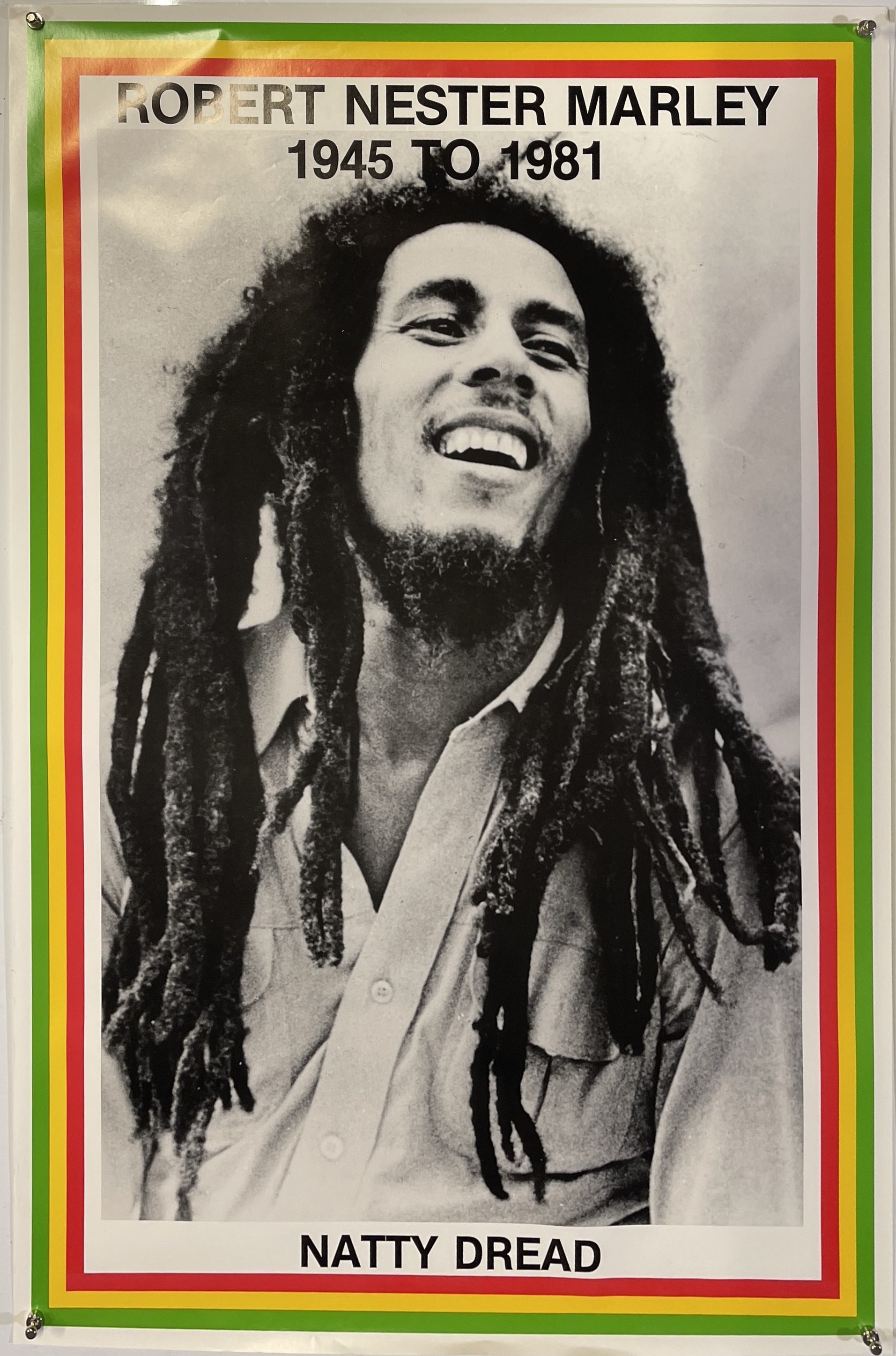 Lot 524 - BOB MARLEY US KAYA TOUR POSTER 1978.