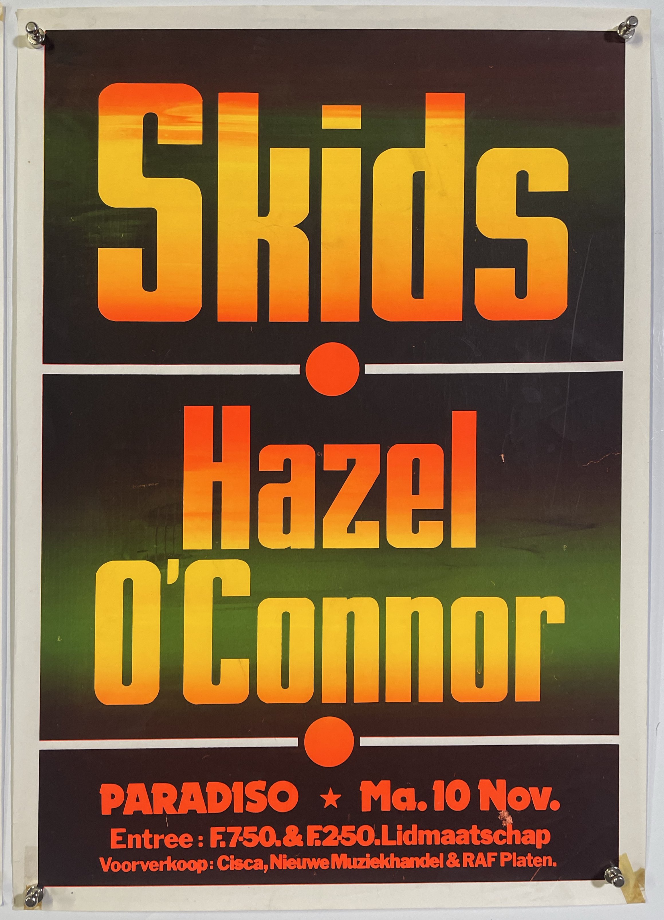 Lot 164 - PUNK / NEW WAVE POSTERS INC SKIDS CONCERT