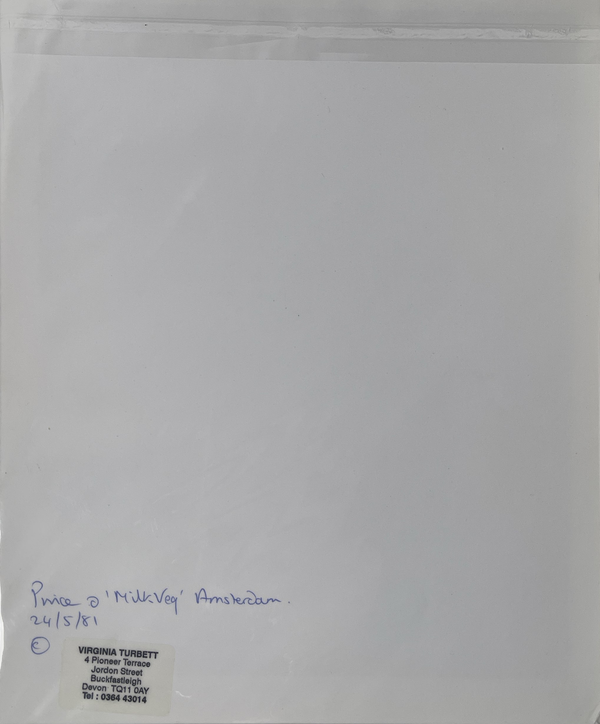 Lot 43 - PRINCE - LIVE AT THE PARADISO CLUB, 1981