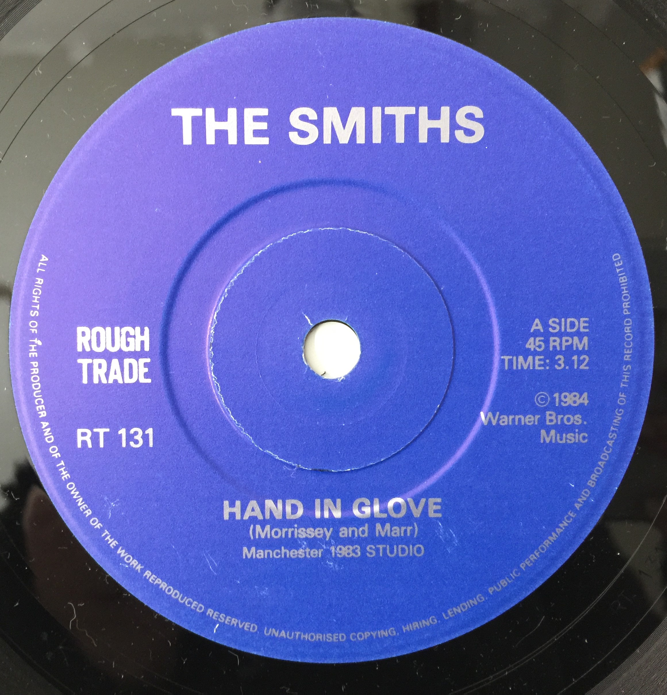Lot 79 - THE SMITHS - HAND IN GLOVE - ORIGINAL