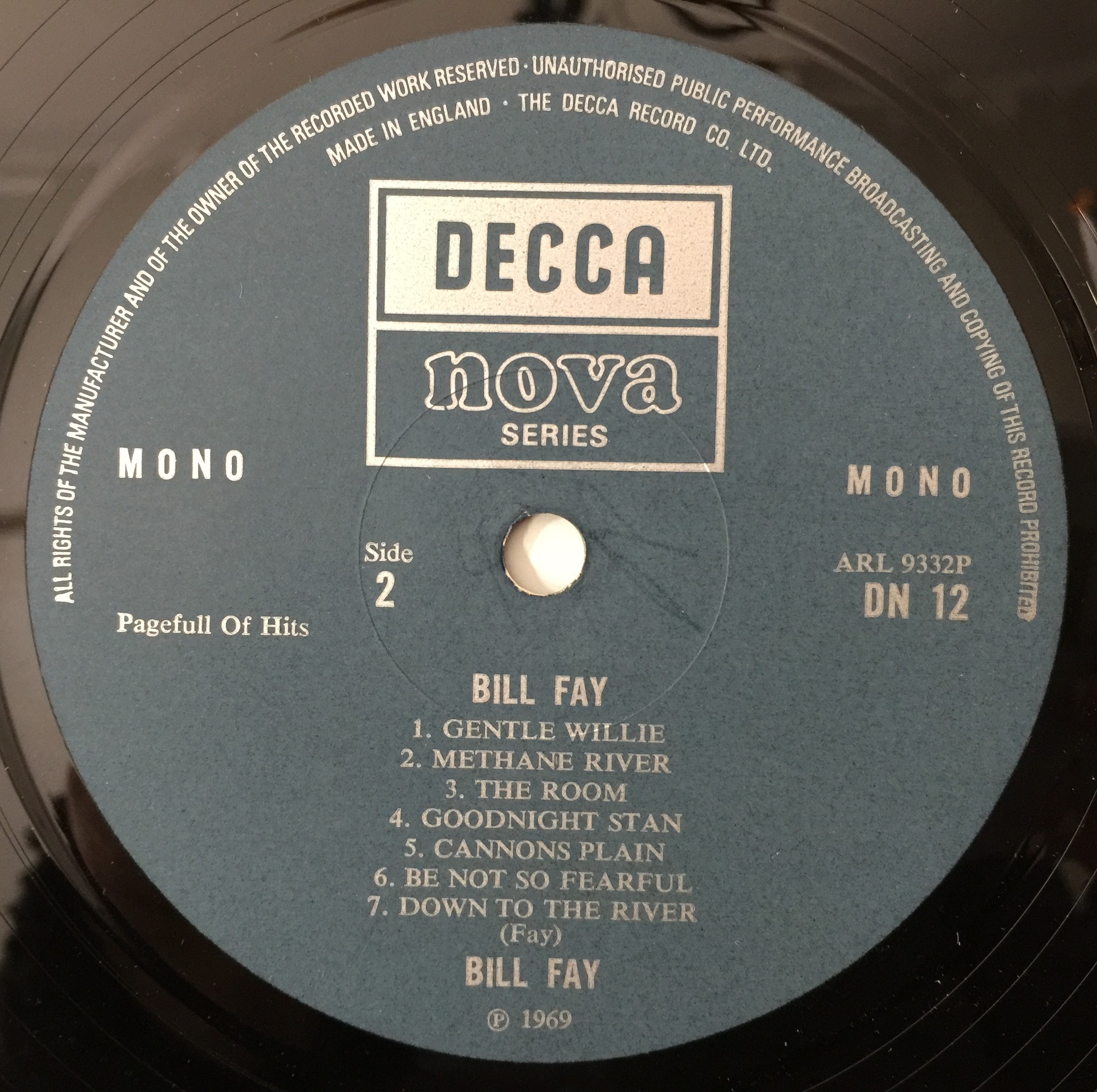 Lot 83 - BILL FAY - BILL FAY LP (ORIGINAL UK MONO COPY