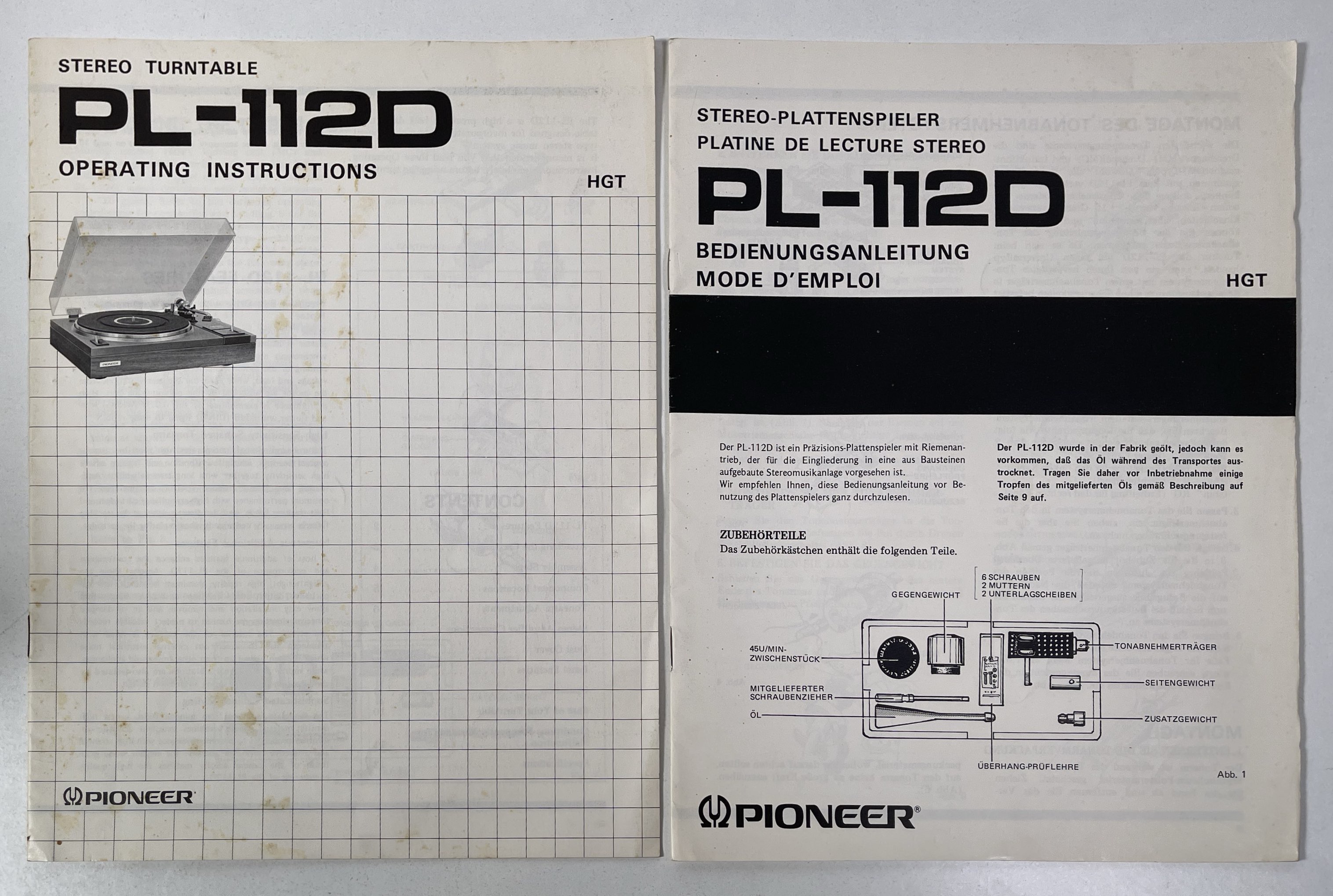 Lot 18 - PIONEER PL-112D TURNTABLE.