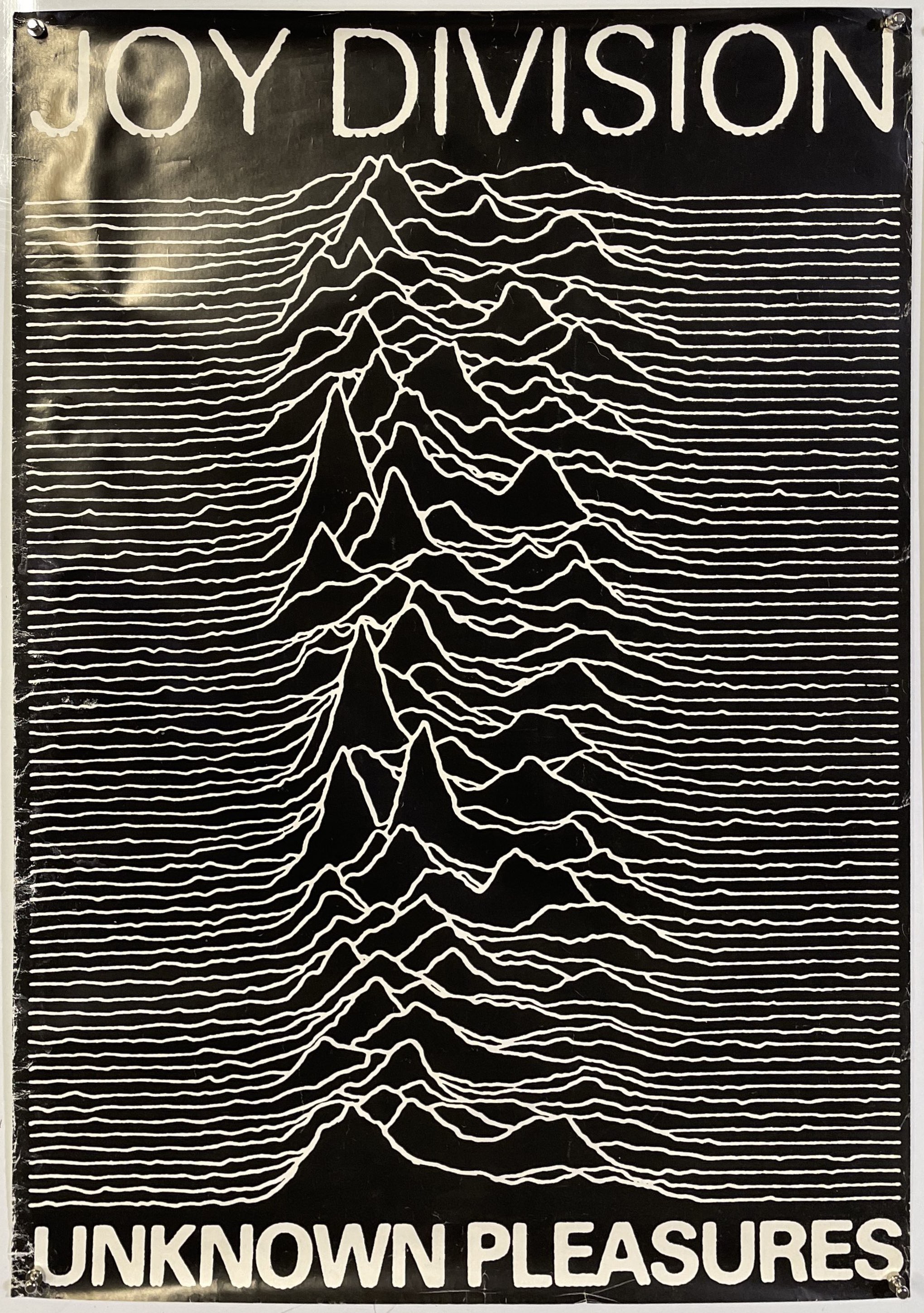 Lot 405 - JOY DIVISION - UNKNOWN PLEASURES POSTER.