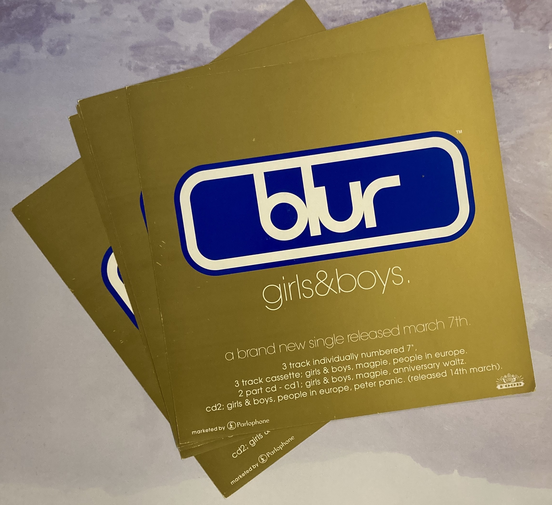Lot 78 - BLUR POSTERS AND SHOP DISPLAY