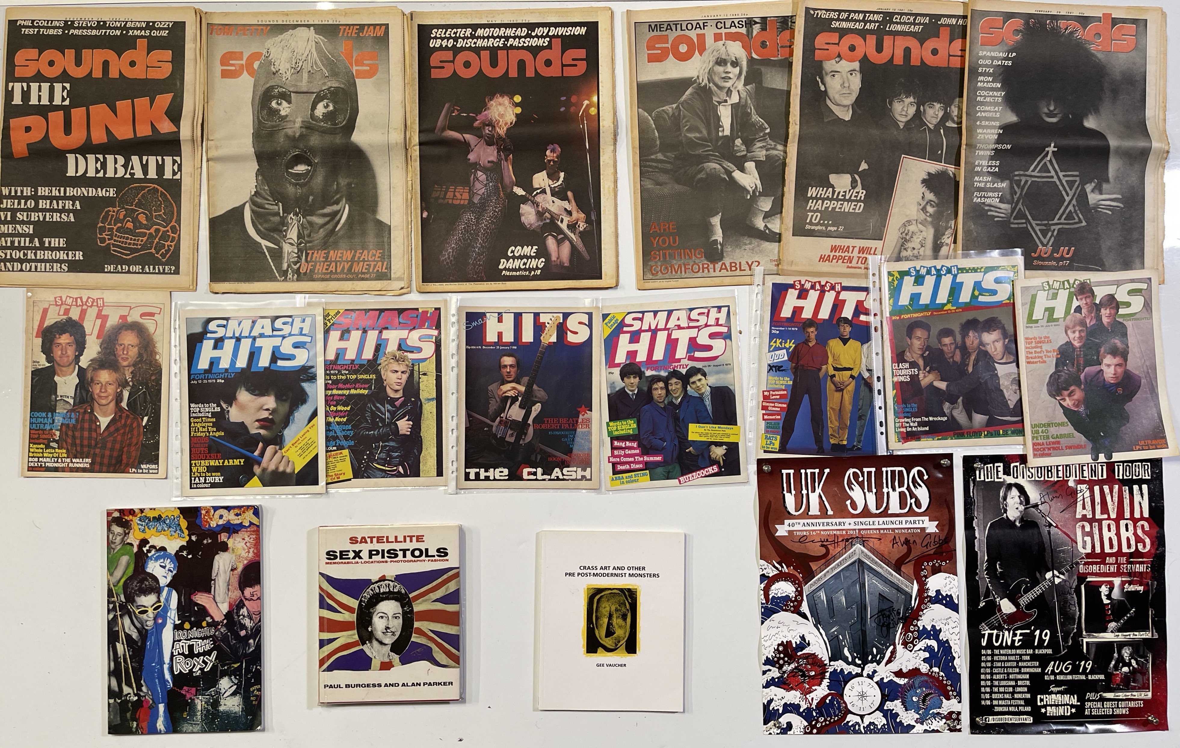 Lot 451 - COLLECTABLE PUNK BOOKS / UK SUBS SIGNED