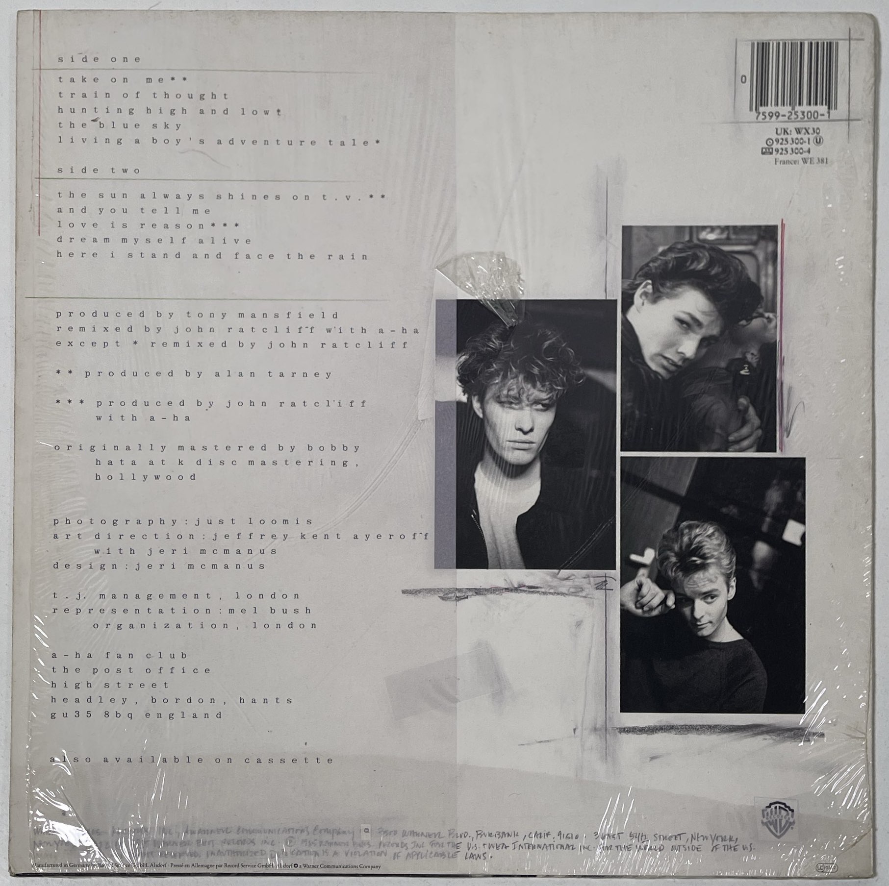Lot 280 - A-HA - SIGNED LP.