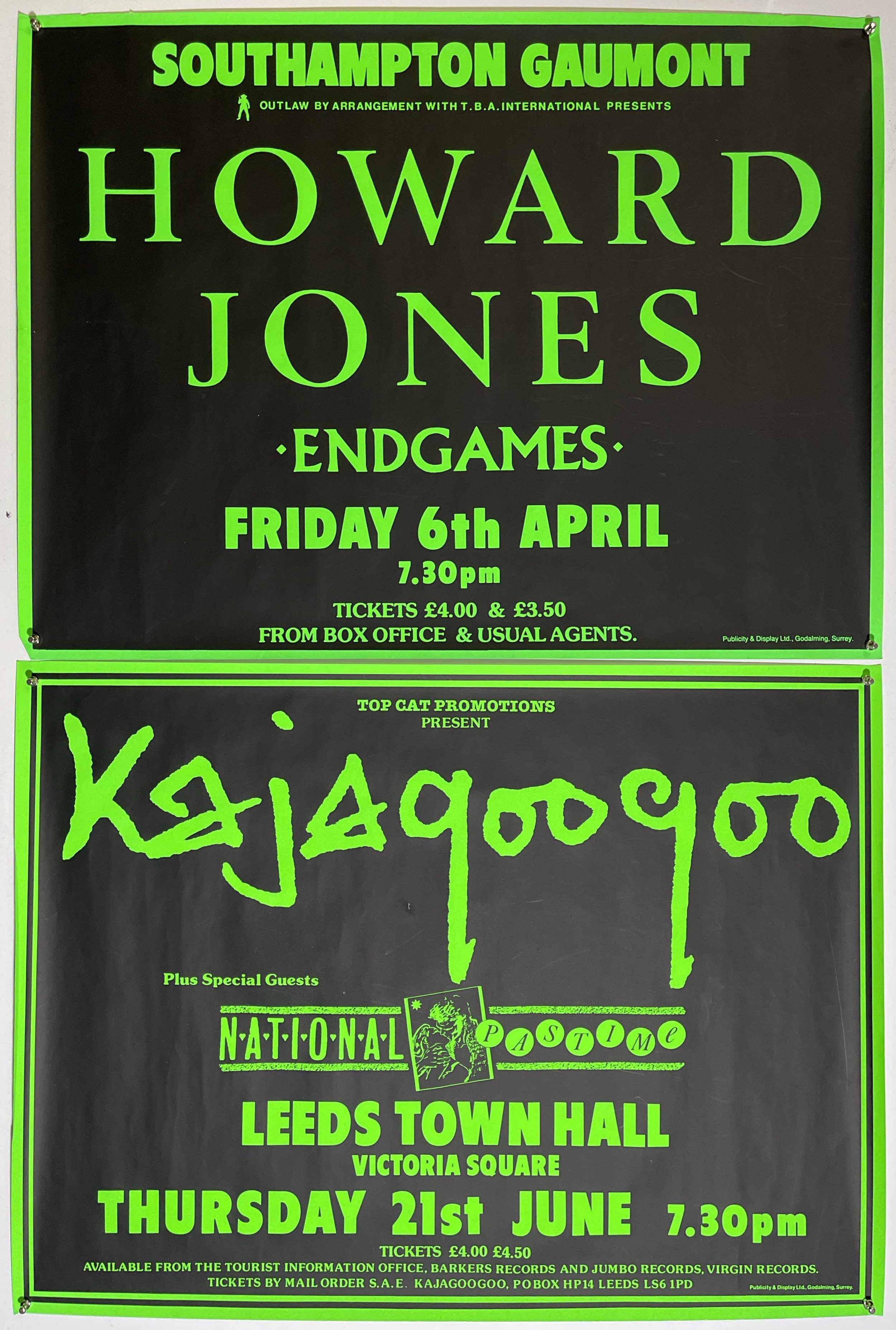 Lot 184 - 1980S POSTER COLLECTION - LEVEL 42 AND MORE