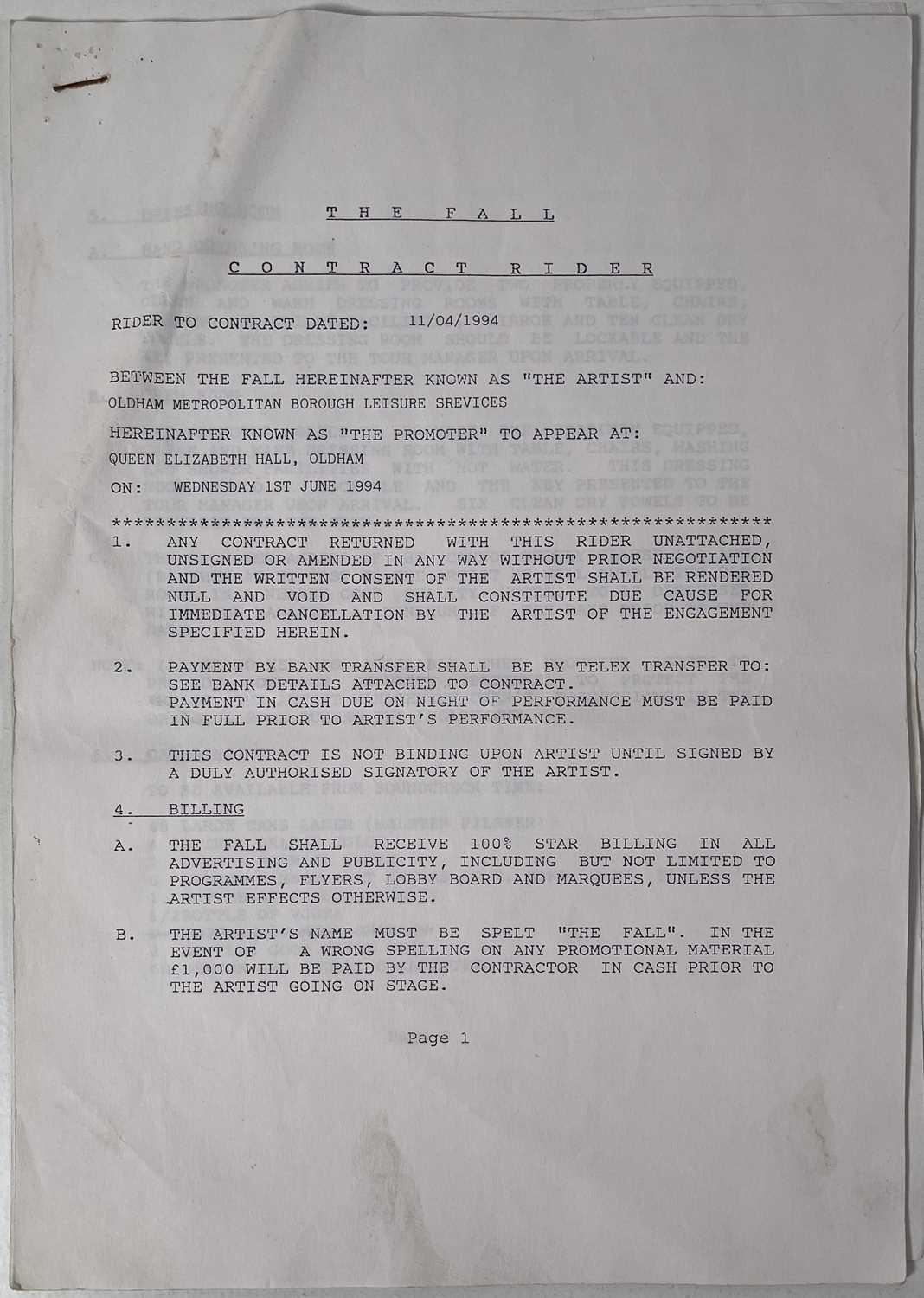 Lot 408 - THE FALL / MARK E. SMITH - MES ANNOTATED