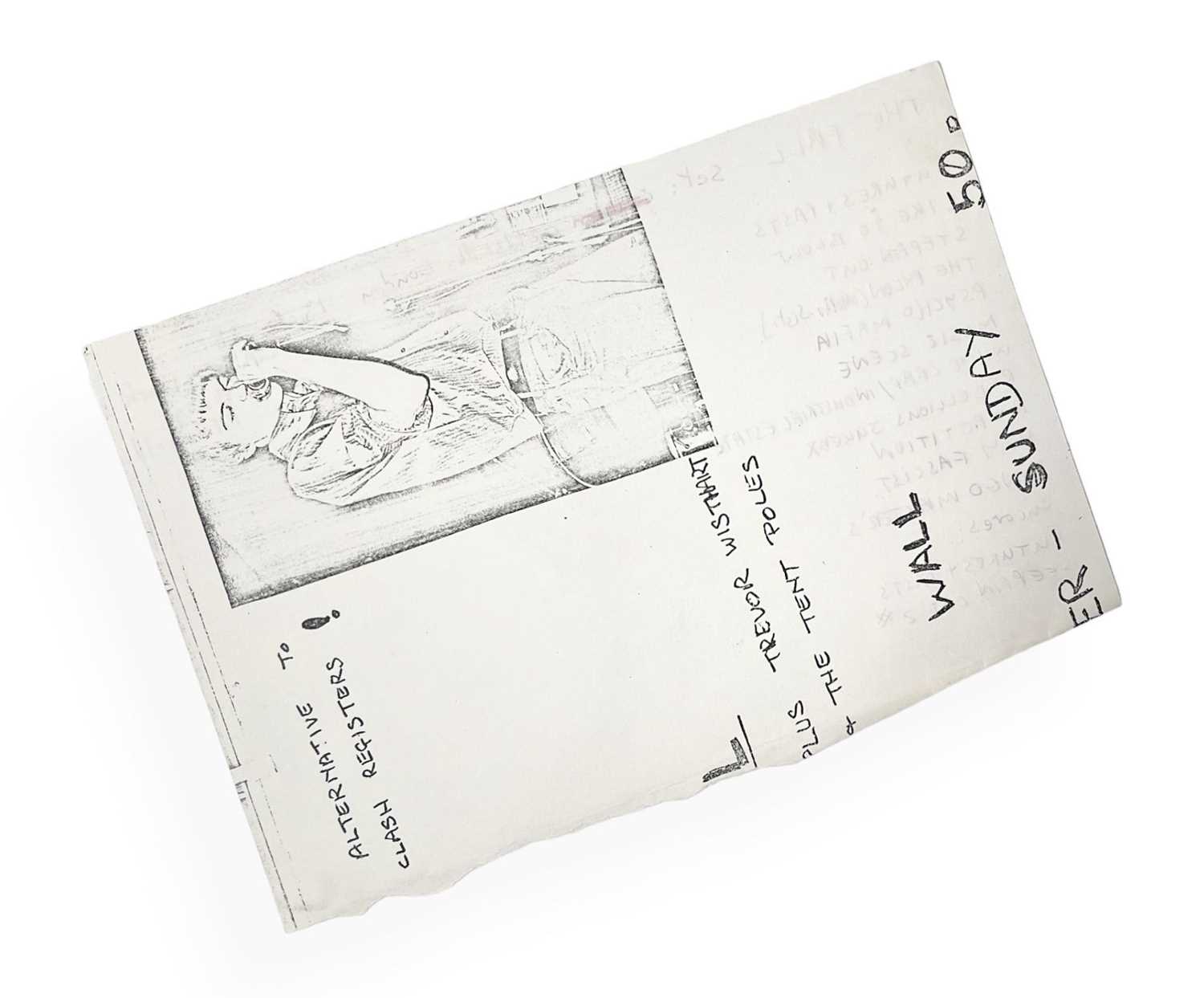 Lot 415 - THE FALL - EARLY HANDWRITTEN SETLIST FOR