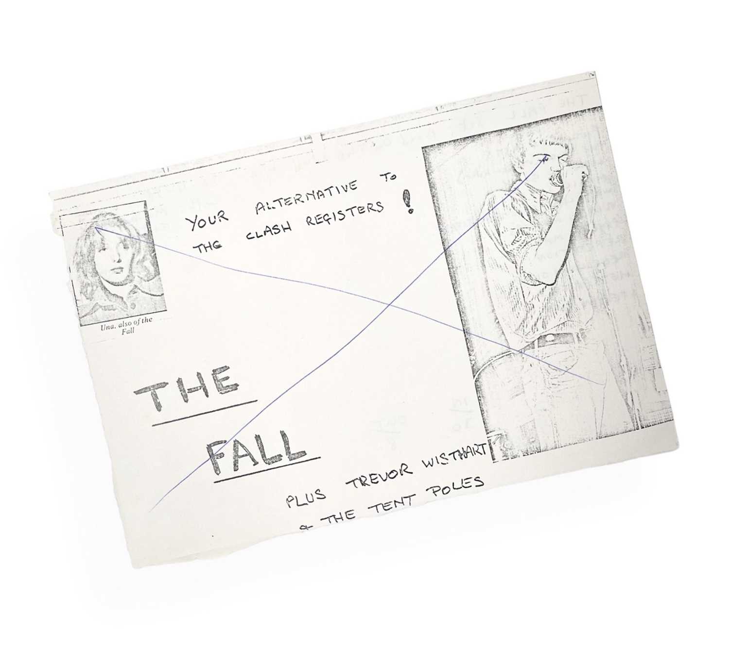 Lot 418 - MARK E. SMITH / THE FALL - EARLY HANDWRITTEN