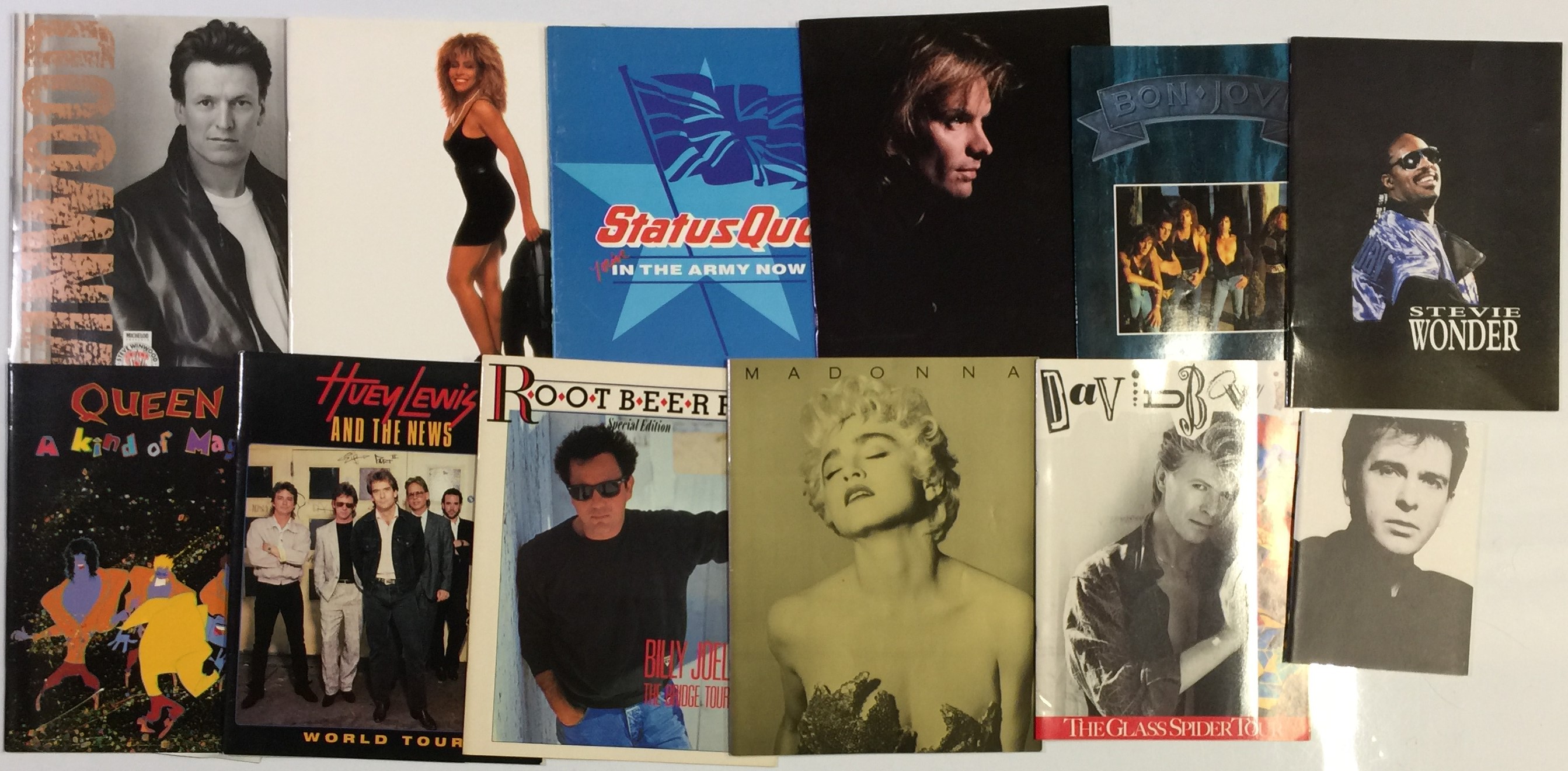 Lot 106 - CONCERT PROGRAMME ARCHIVE - POP / ROCK C